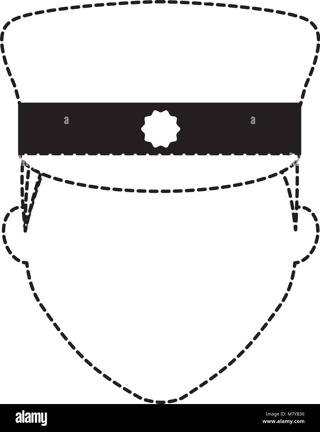 avatar police man face icon over white background, vector illustration ...
