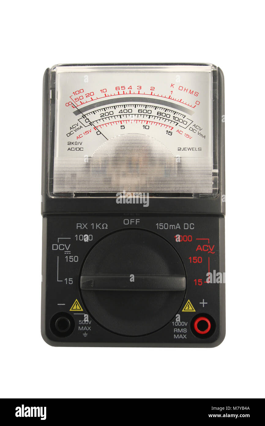 A isolated AC DC Voltage testing meter Stock Photo - Alamy
