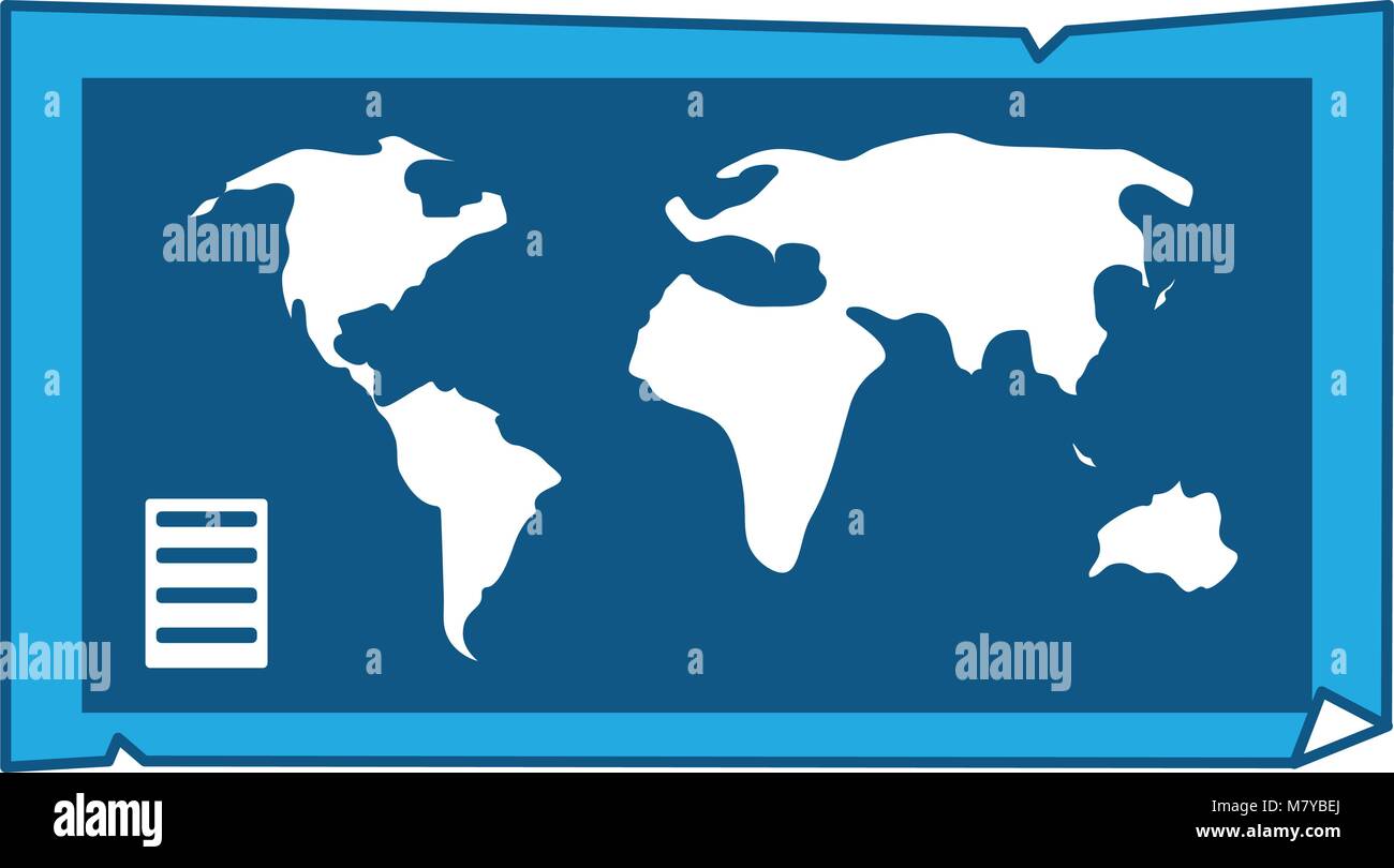 World map icon over white background, vector illustration Stock Vector ...