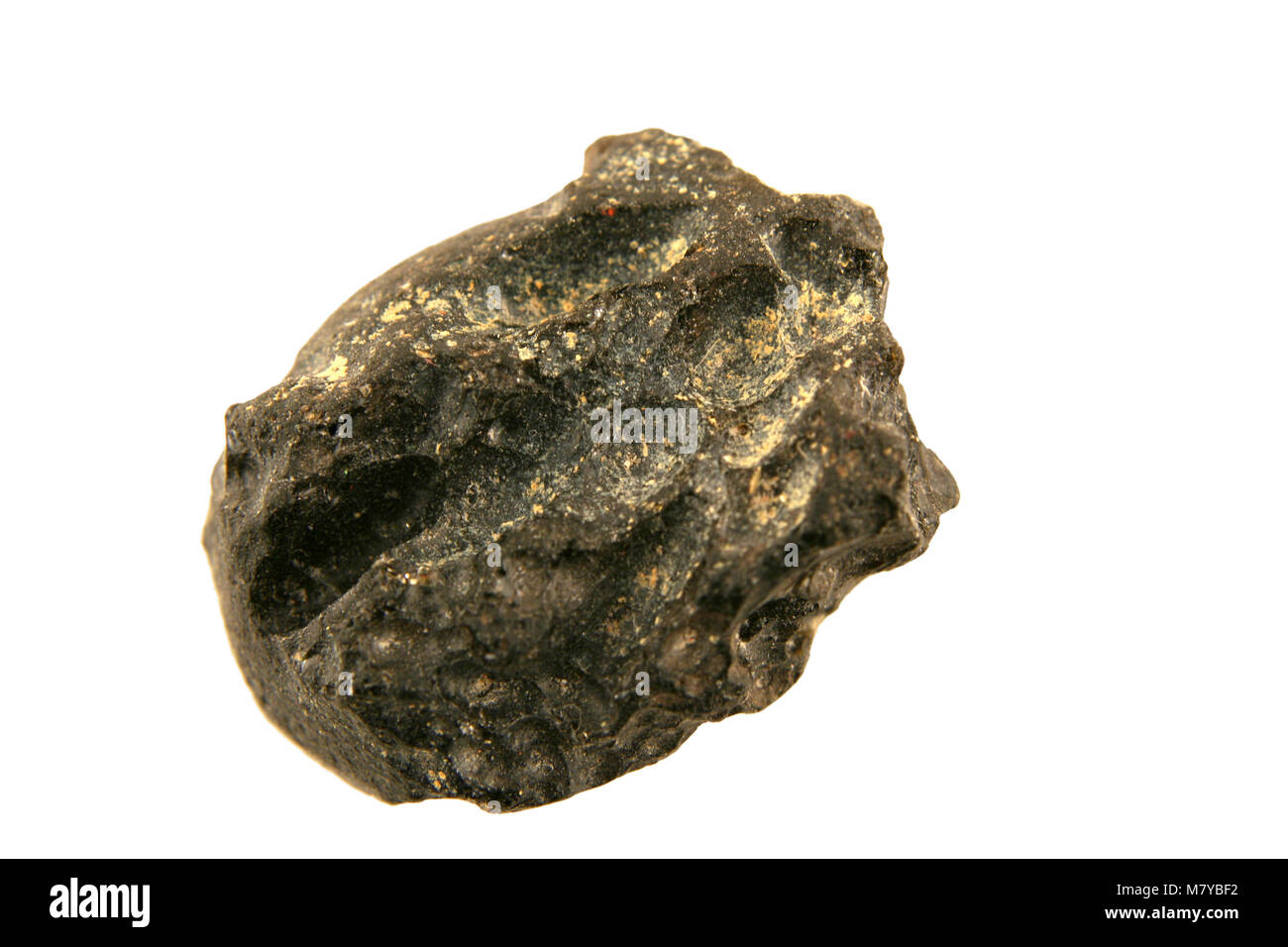 Isolated stone Meteorite macro Stock Photo - Alamy