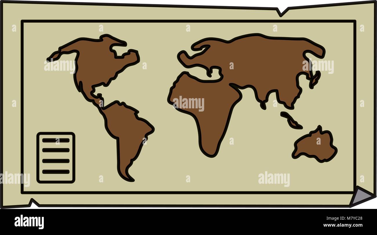 World map icon over white background, vector illustration Stock Vector ...