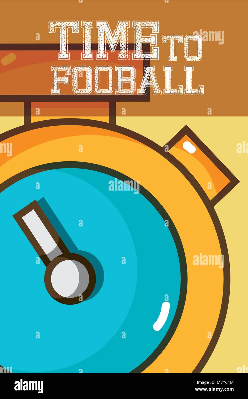 Time to football Stock Vector Image & Art - Alamy