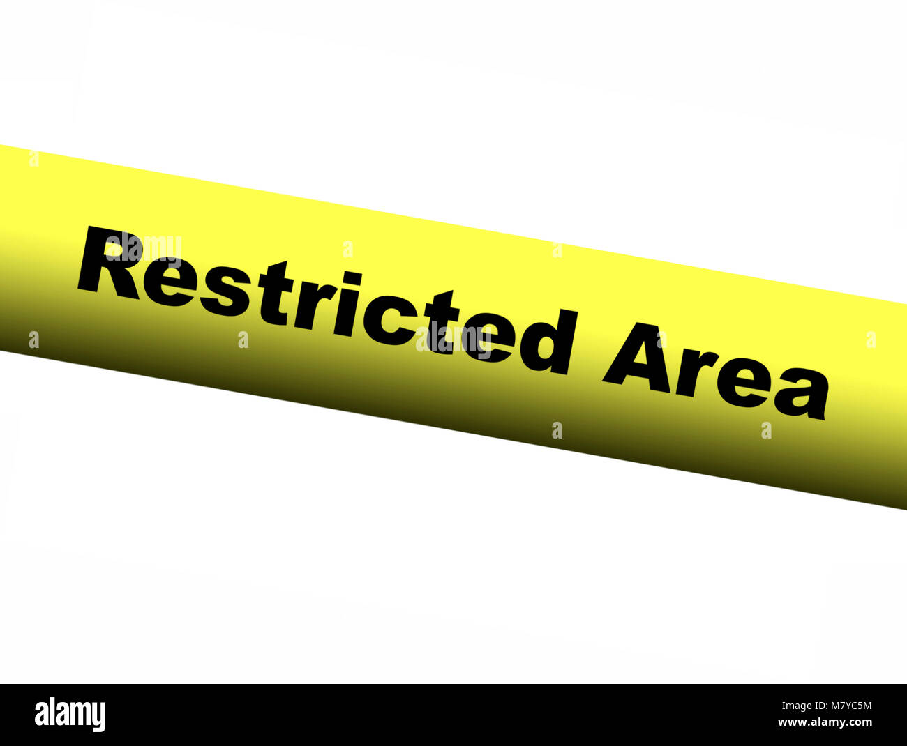 Restricted area Yellow Barrier Tape Stock Photo - Alamy