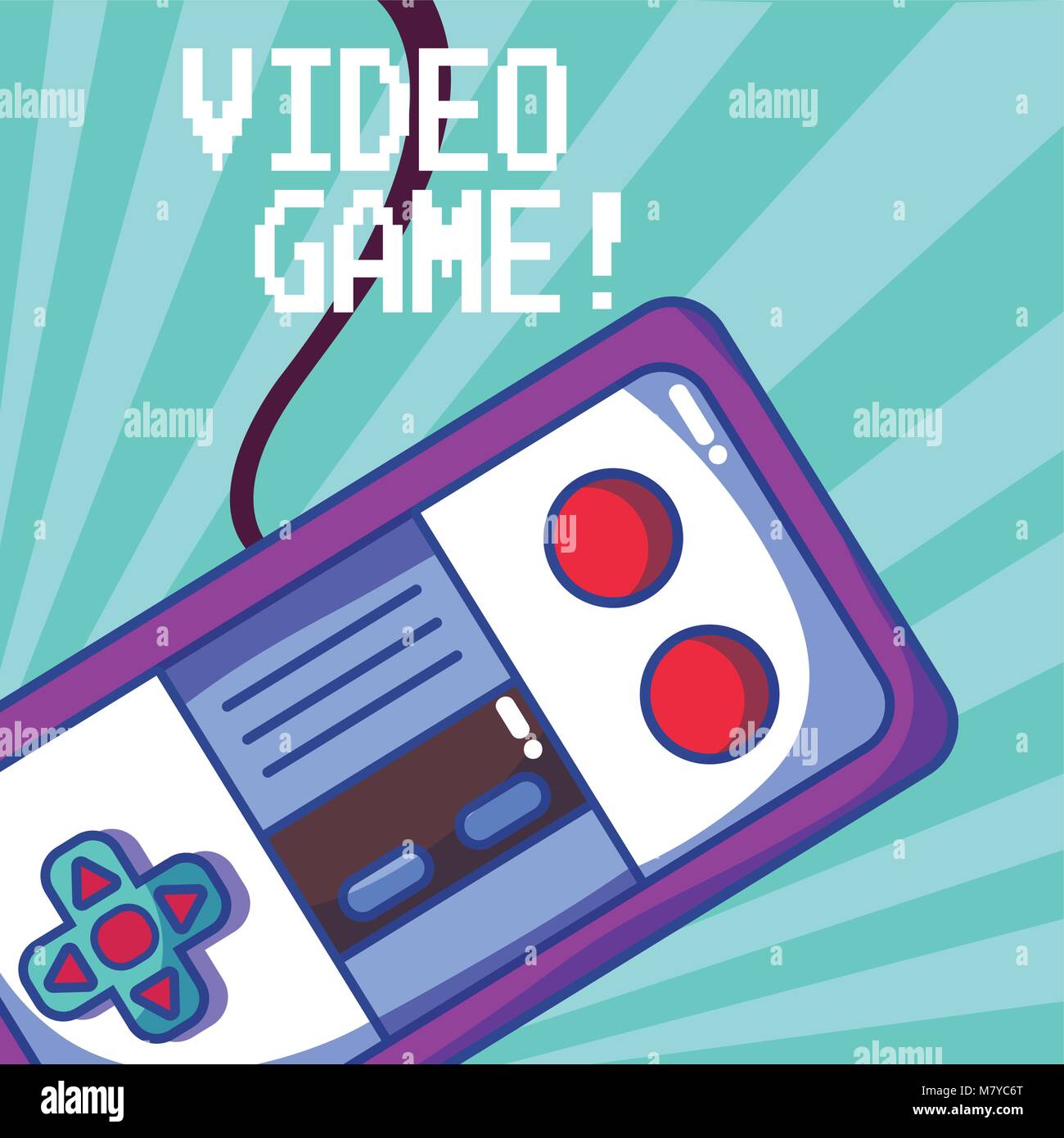 Videogame retro gamepad Stock Vector Image & Art - Alamy