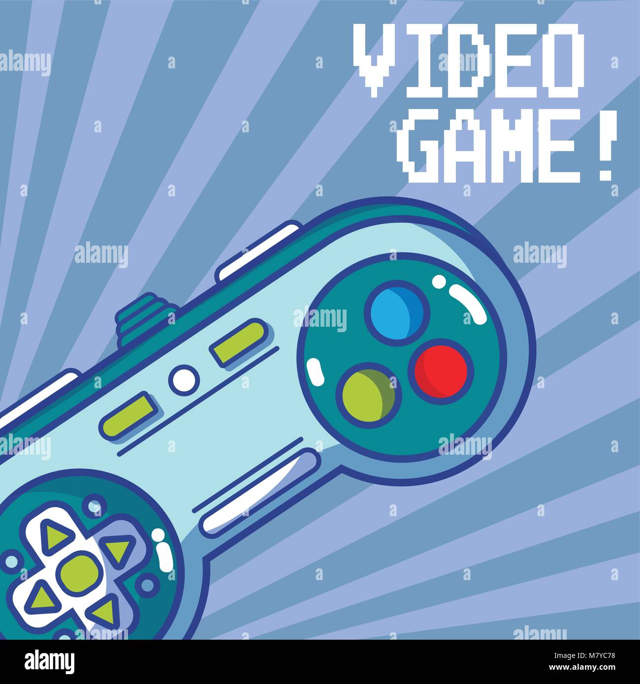 Videogame retro gamepad Stock Vector Image & Art - Alamy