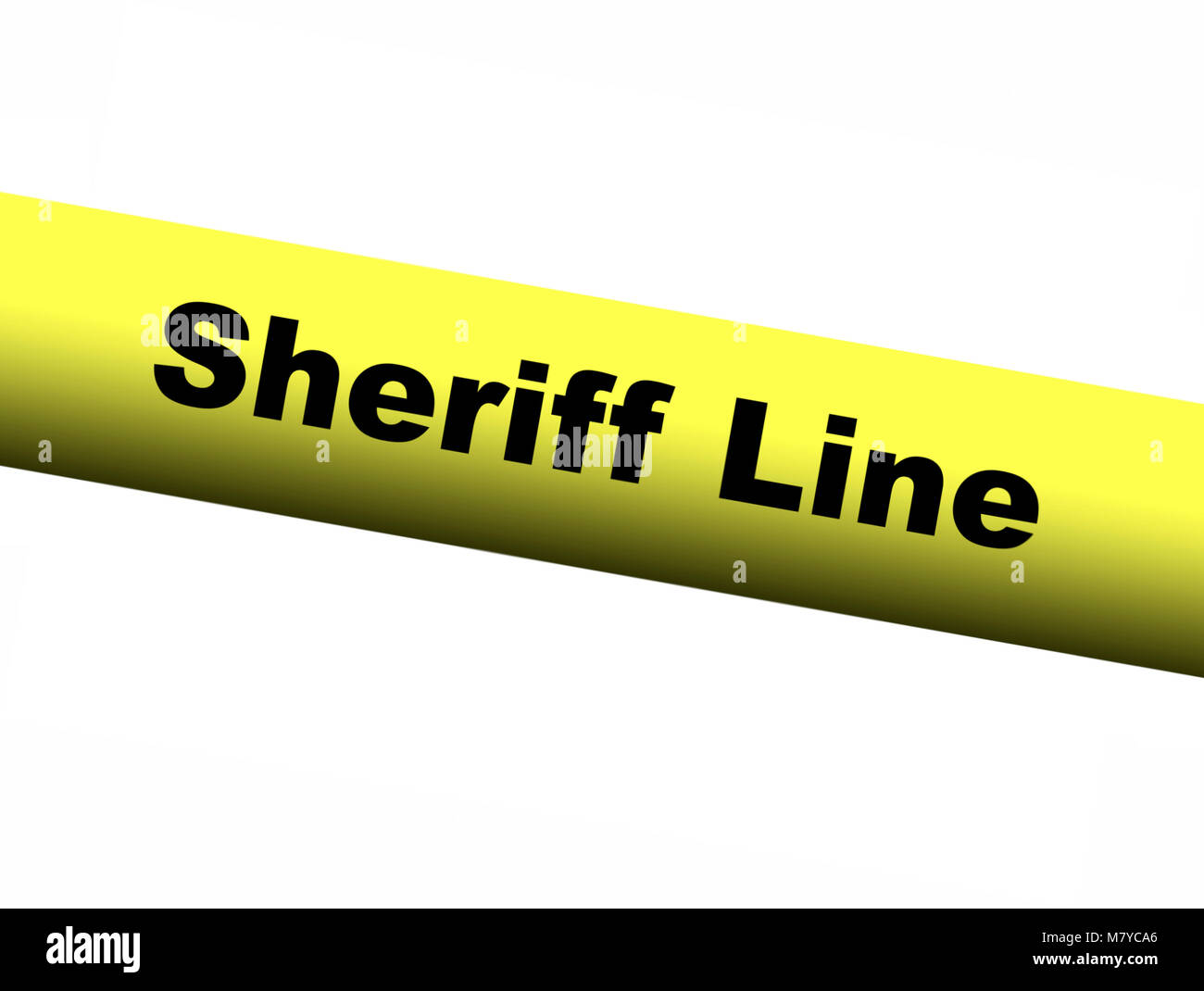 Sheriff line Yellow Barrier Tape Stock Photo - Alamy