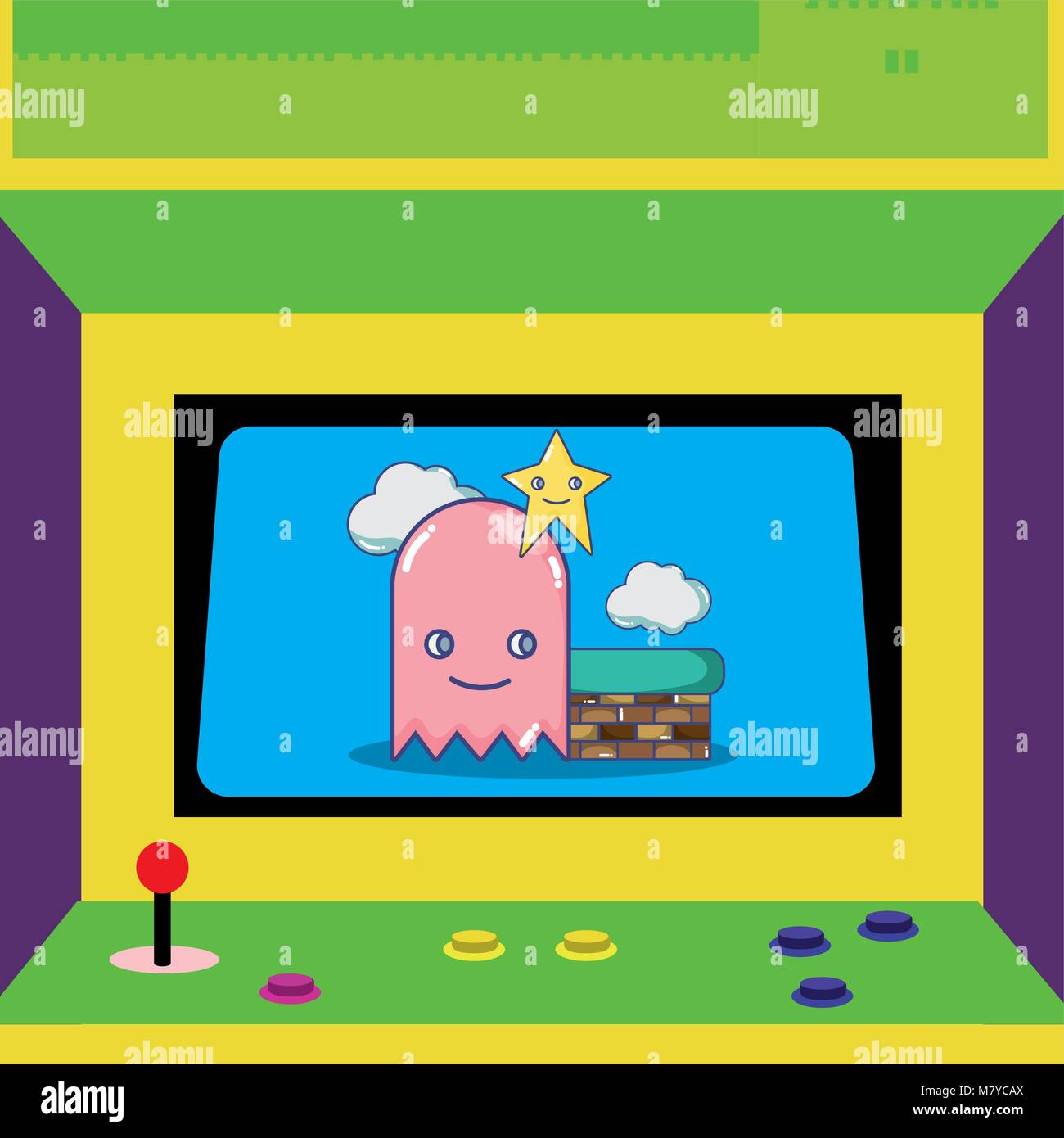 Arcade first person view Stock Vector Image & Art - Alamy