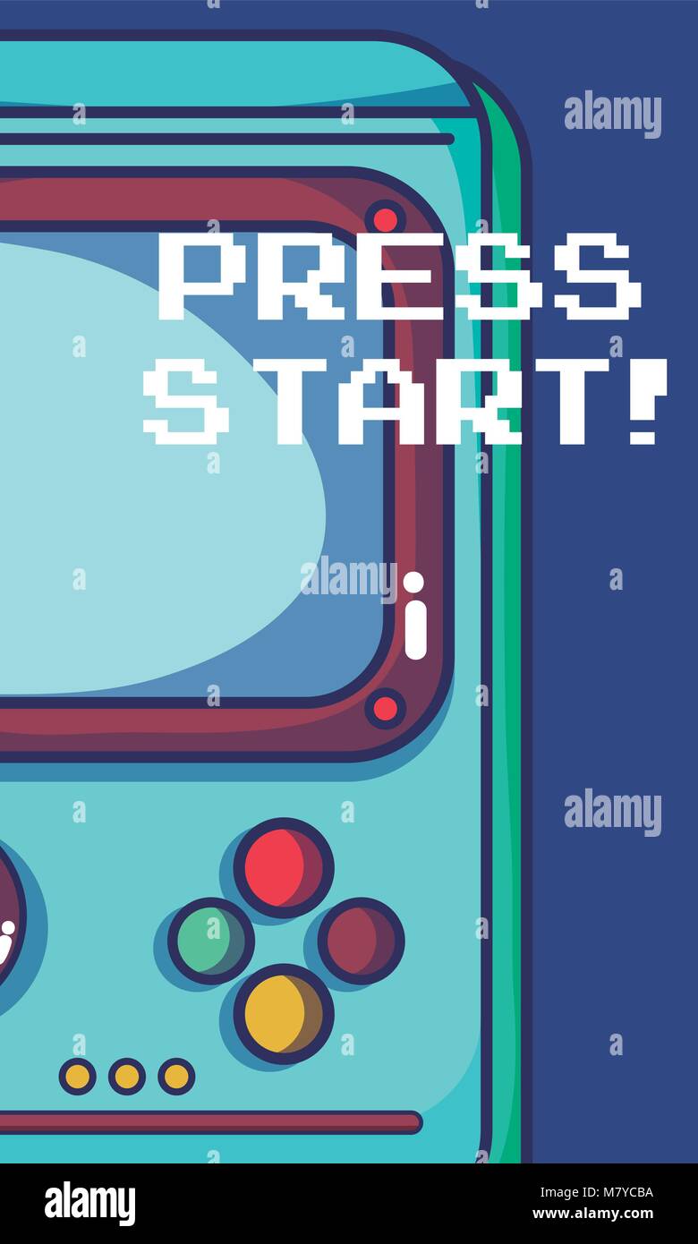Press start retro videogame Stock Vector Image & Art - Alamy