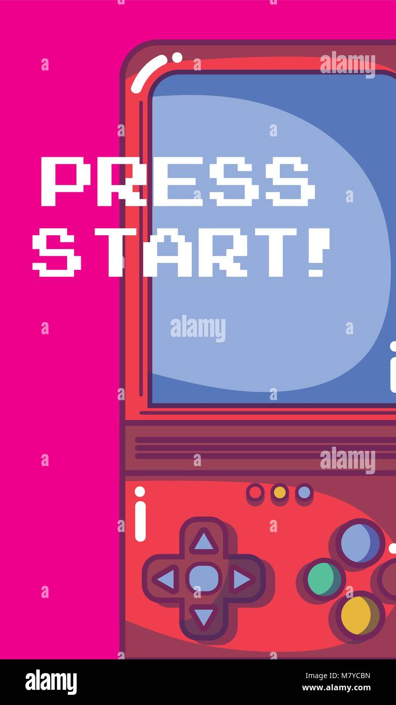 Press start retro videogame Stock Vector Image & Art - Alamy