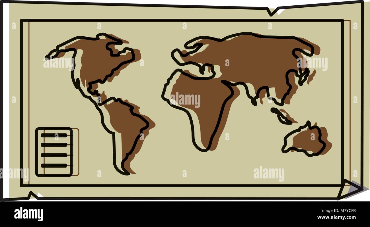 World map icon over white background, vector illustration Stock Vector ...