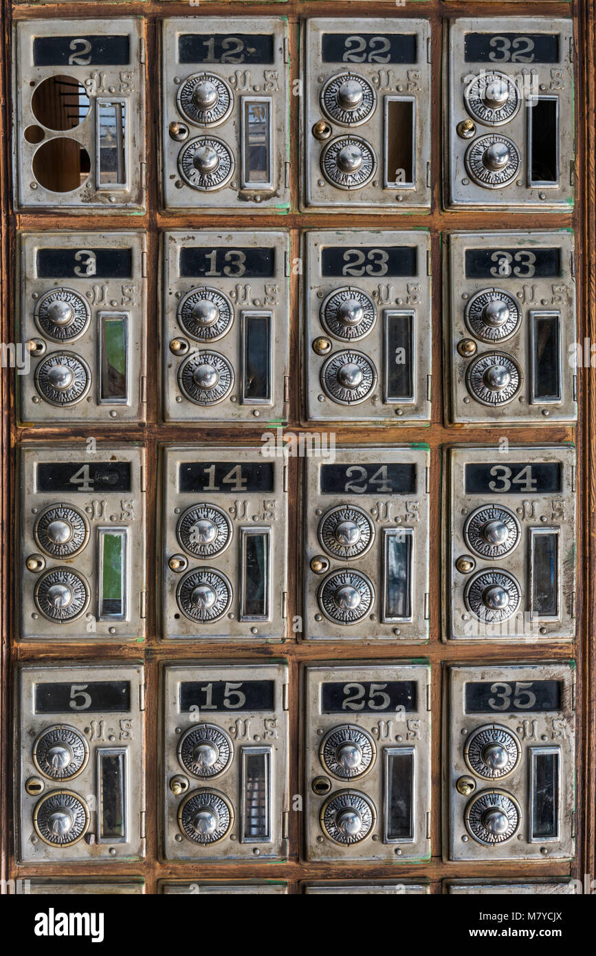 19th century mailboxes at Dance and Stuart Store (1862) in ghost town ...