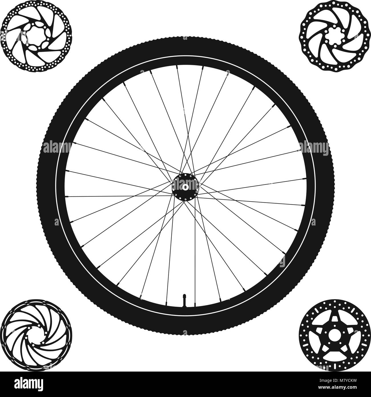 4 wheel trail Stock Vector Images - Alamy