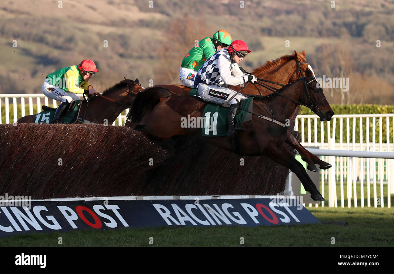 Rathvinden ridden by jockey Patrick Mullins on his way to winning The ...