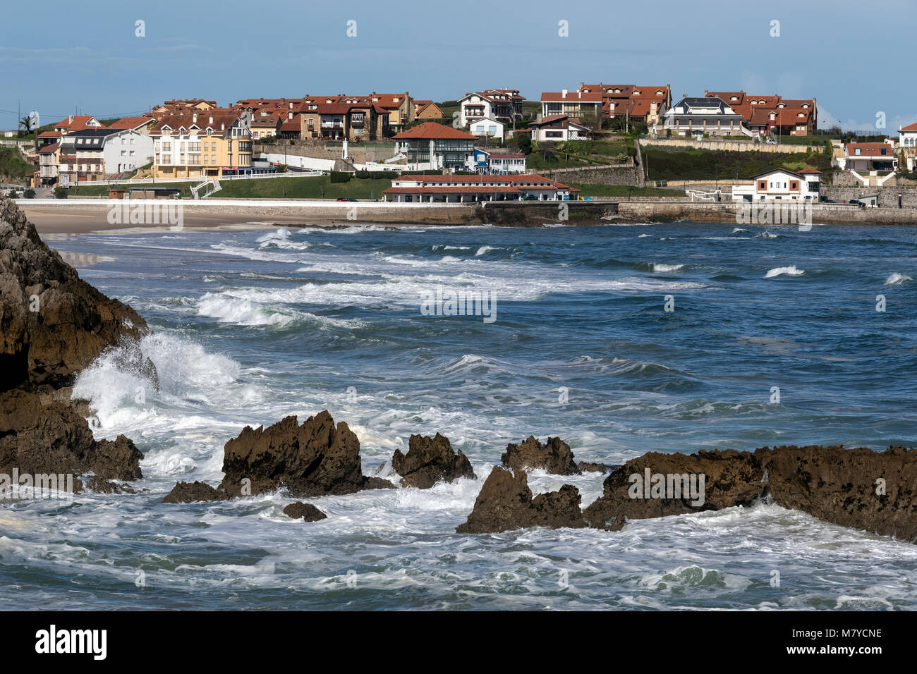 Comillas on the northern coast of Spain Stock Photo - Alamy