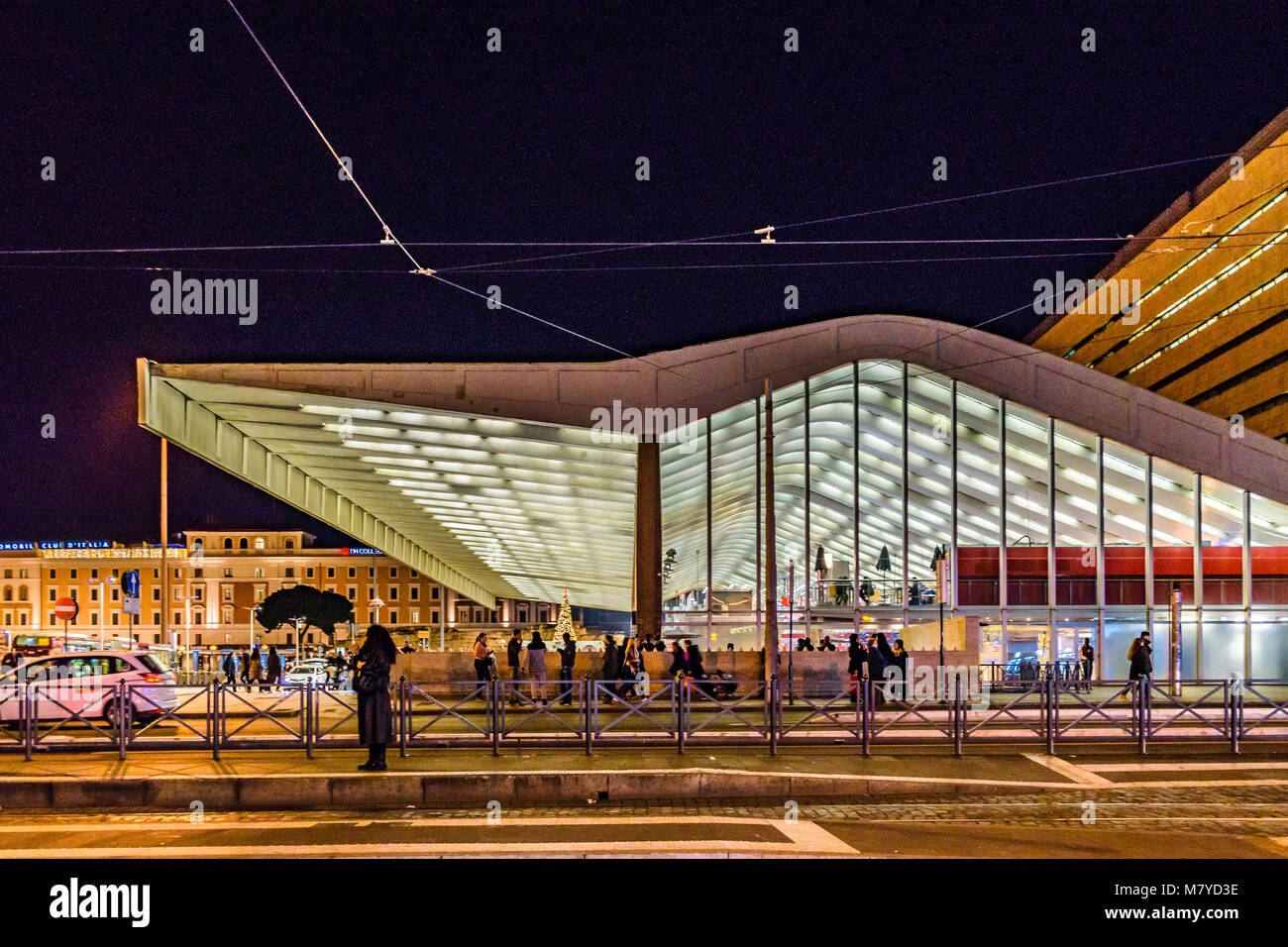 ROME, ITALY, JANUARY - 2018 - Termini rome station, xxterior view of ...