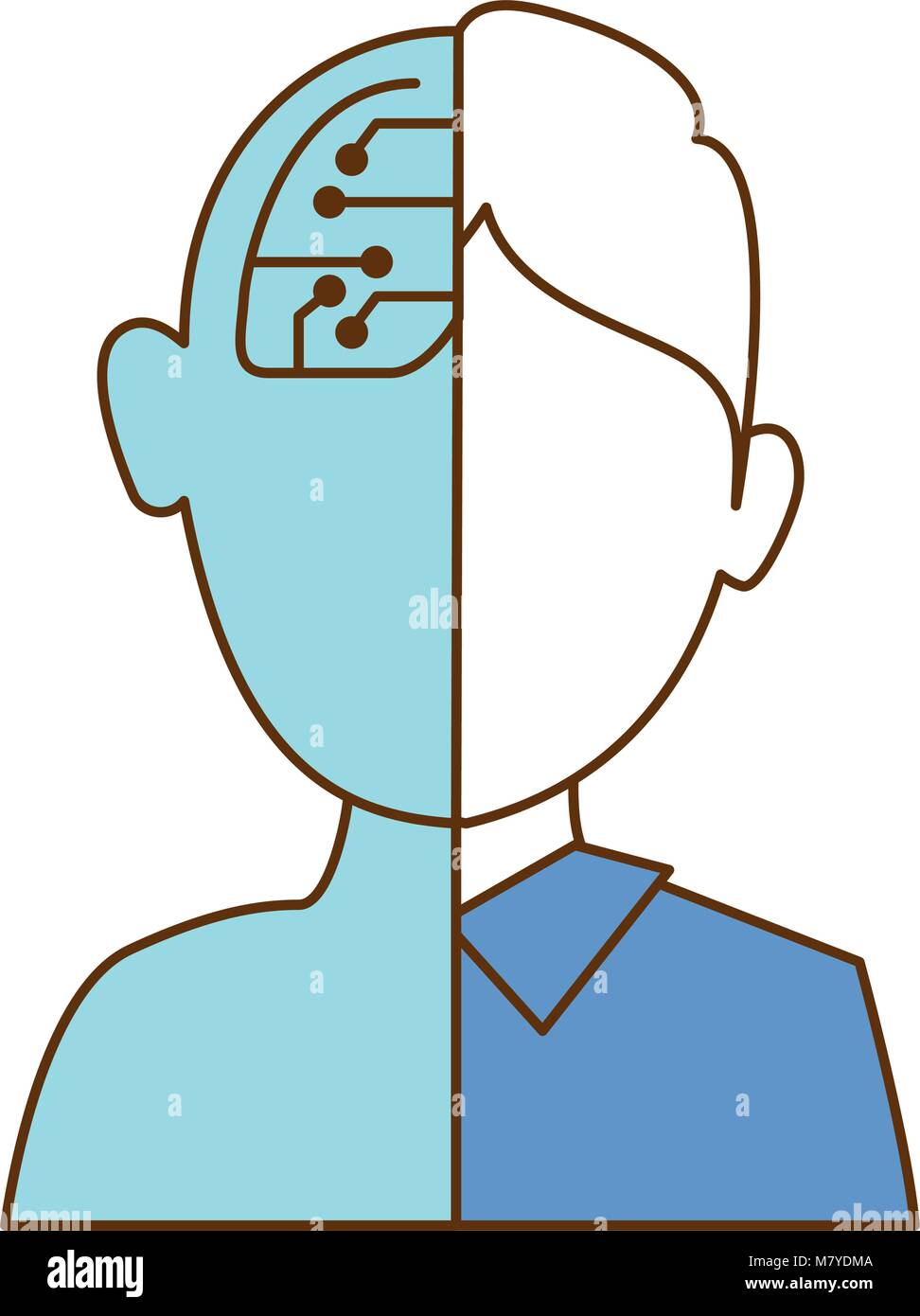 Half Human Half Robot High Resolution Stock Photography and Images - Alamy