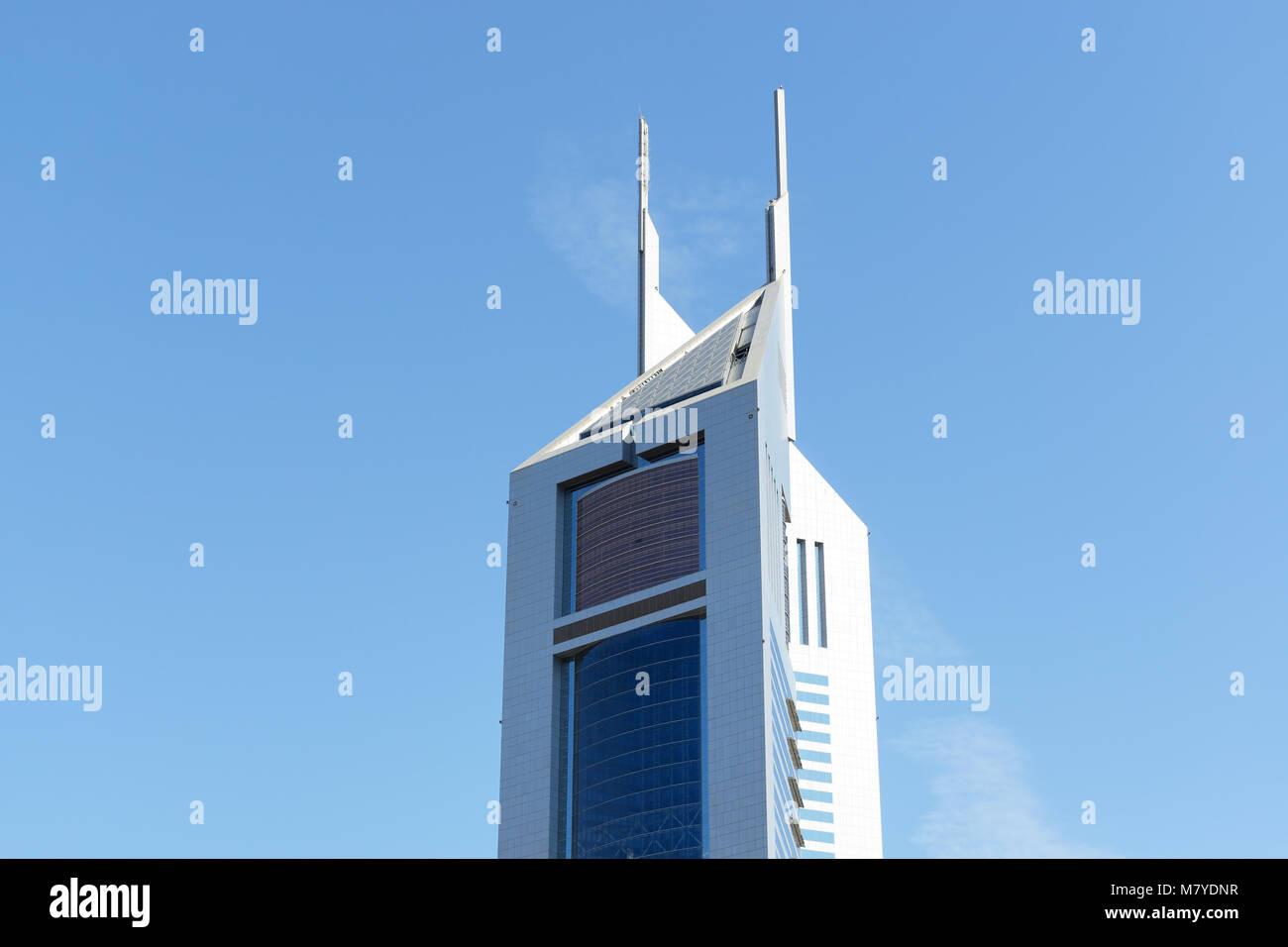 DUBAI, UAE - NOVEMBER 19: The Emirates Towers skyscrapers on November ...