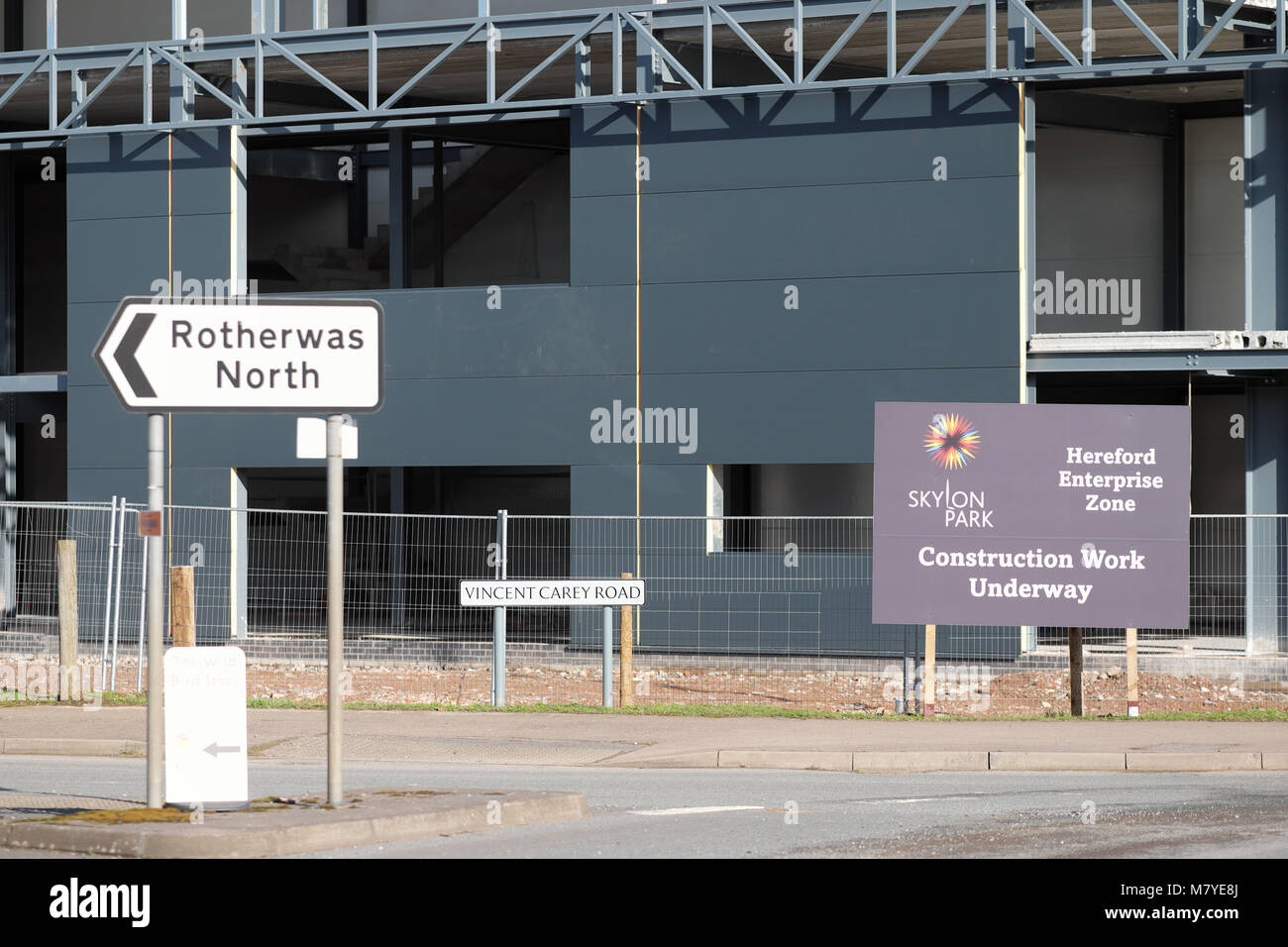 Rotherwas, Hereford construction of new business facilities at Skylon ...