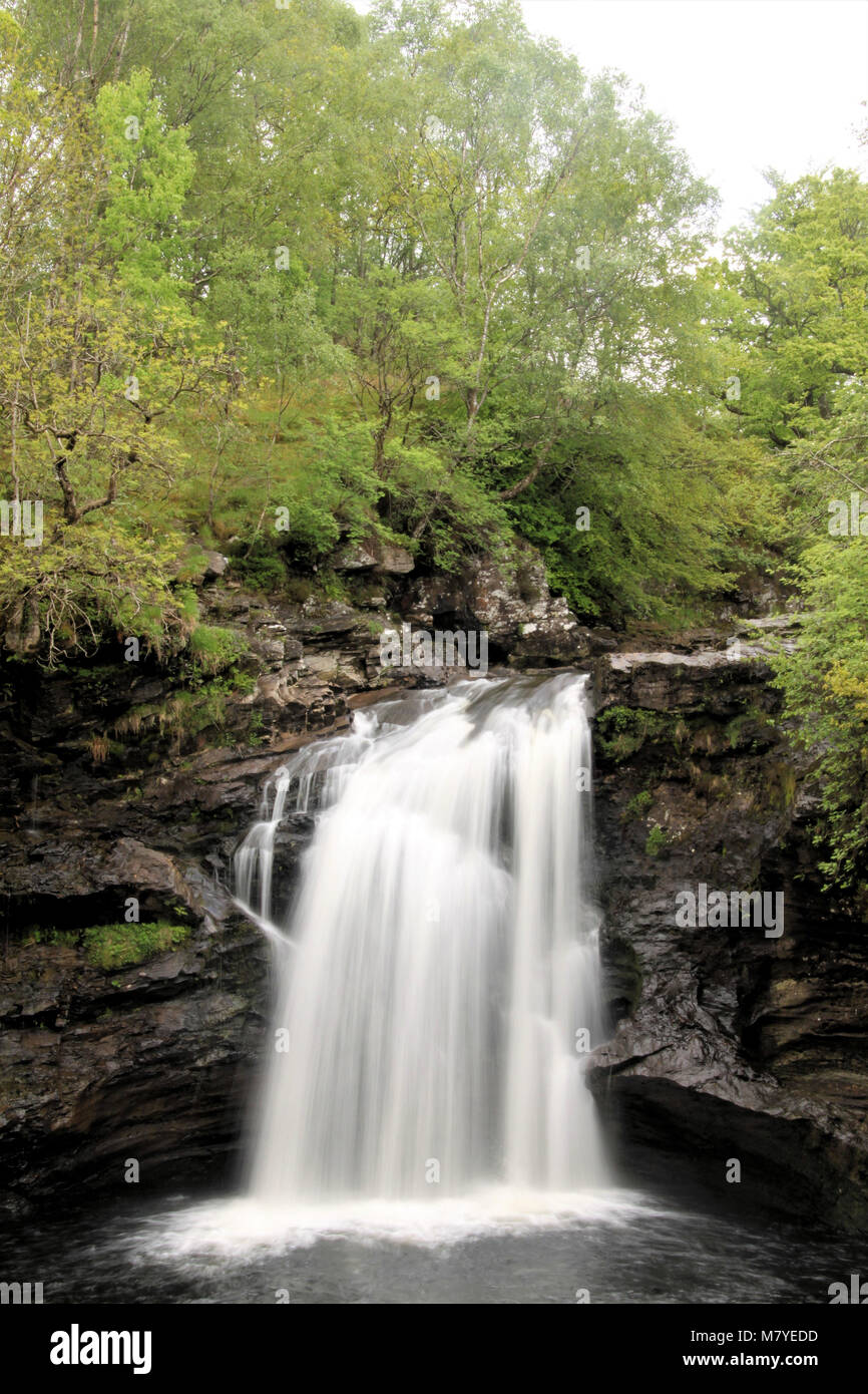 A view of a Scottish Waterfall Stock Photo - Alamy