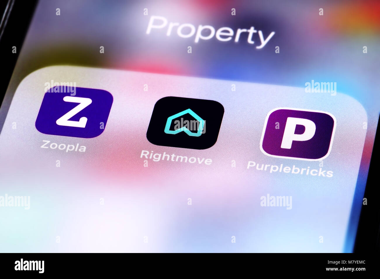 Zoopla, Rightmove and Purplebricks logos / branding. The most popular ...