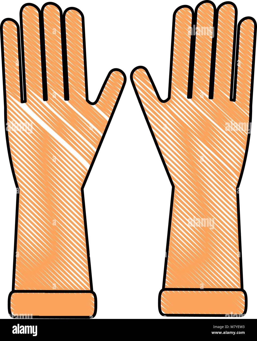 clean gloves isolated icon vector illustration design Stock Vector ...