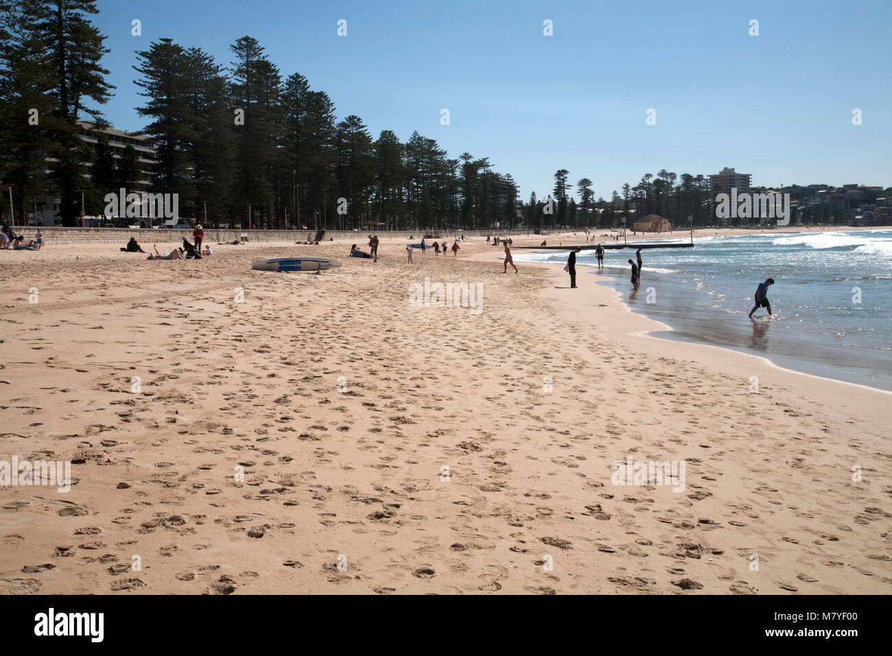 pacific ocean manly beach manly sydney new south wales australia Stock ...