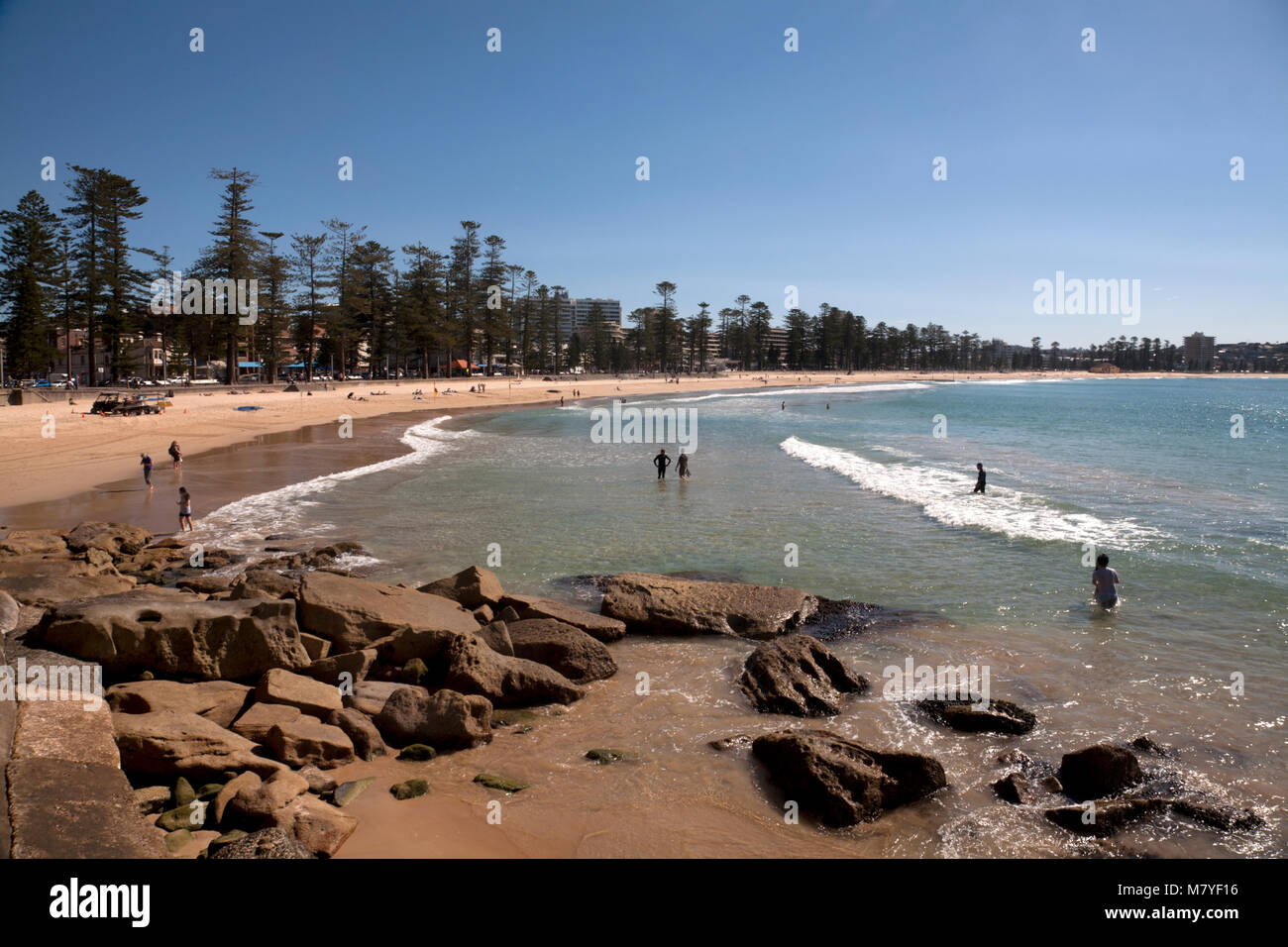 manly beach manly sydney new south wales australia Stock Photo - Alamy