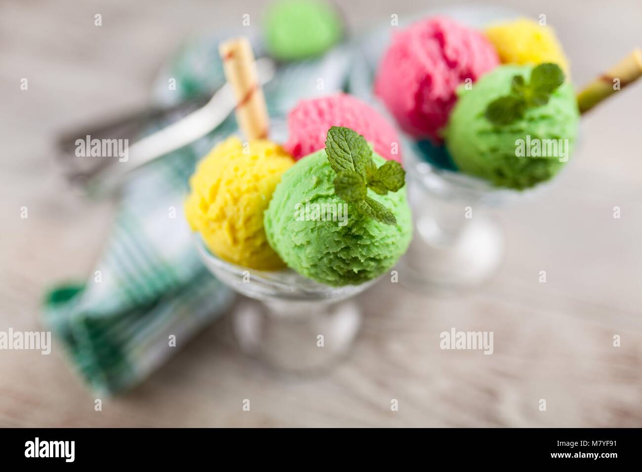 Ice cream vase Stock Photo - Alamy