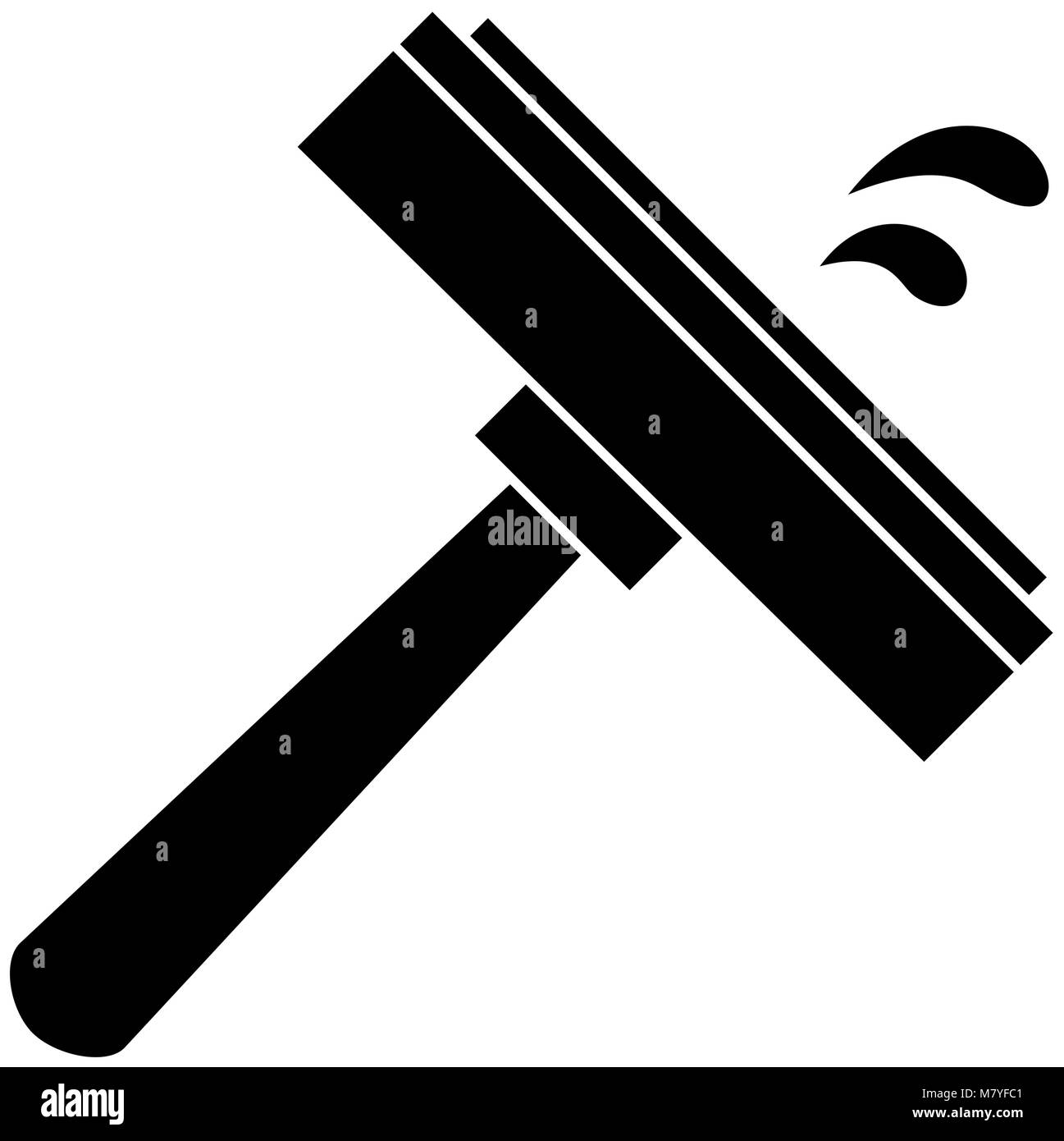 window cleaner isolated icon vector illustration design Stock Vector ...