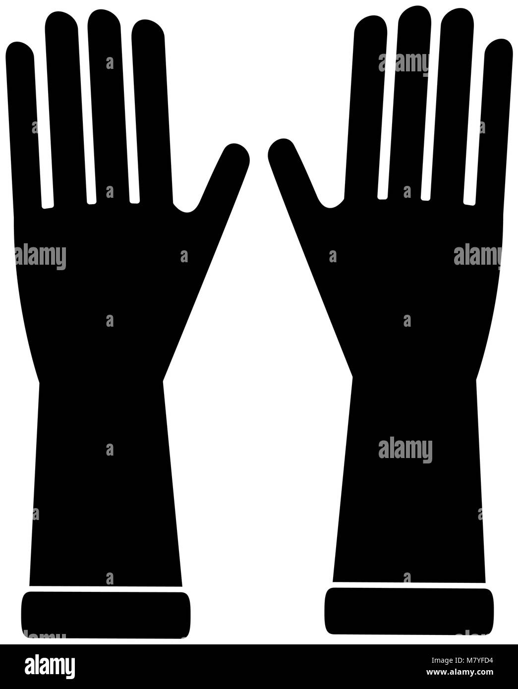 clean gloves isolated icon vector illustration design Stock Vector ...