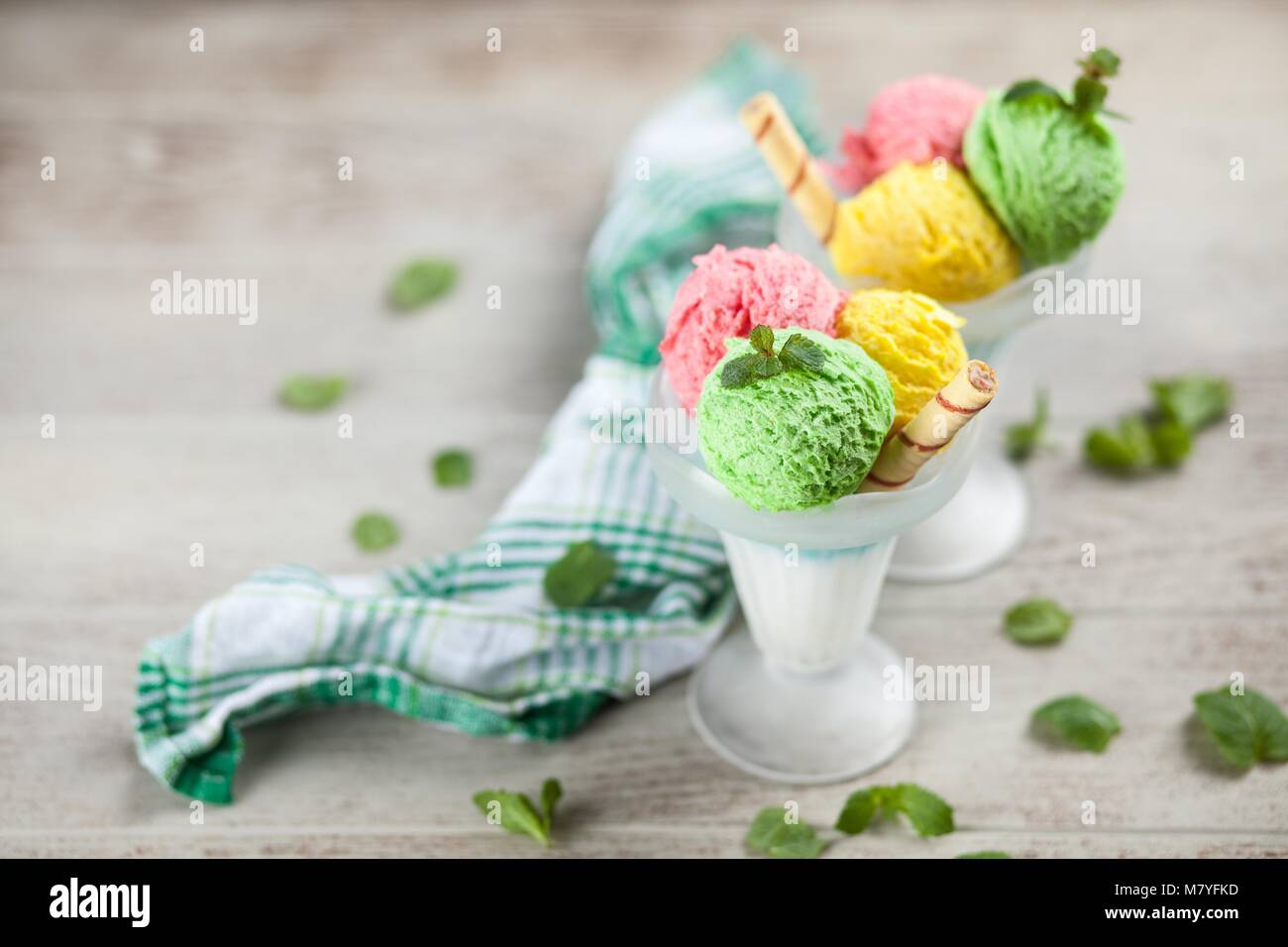 Ice cream vase Stock Photo - Alamy