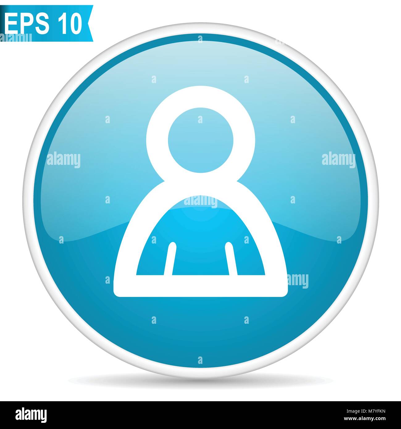 User profile icon shiny glossy Stock Vector Images - Alamy