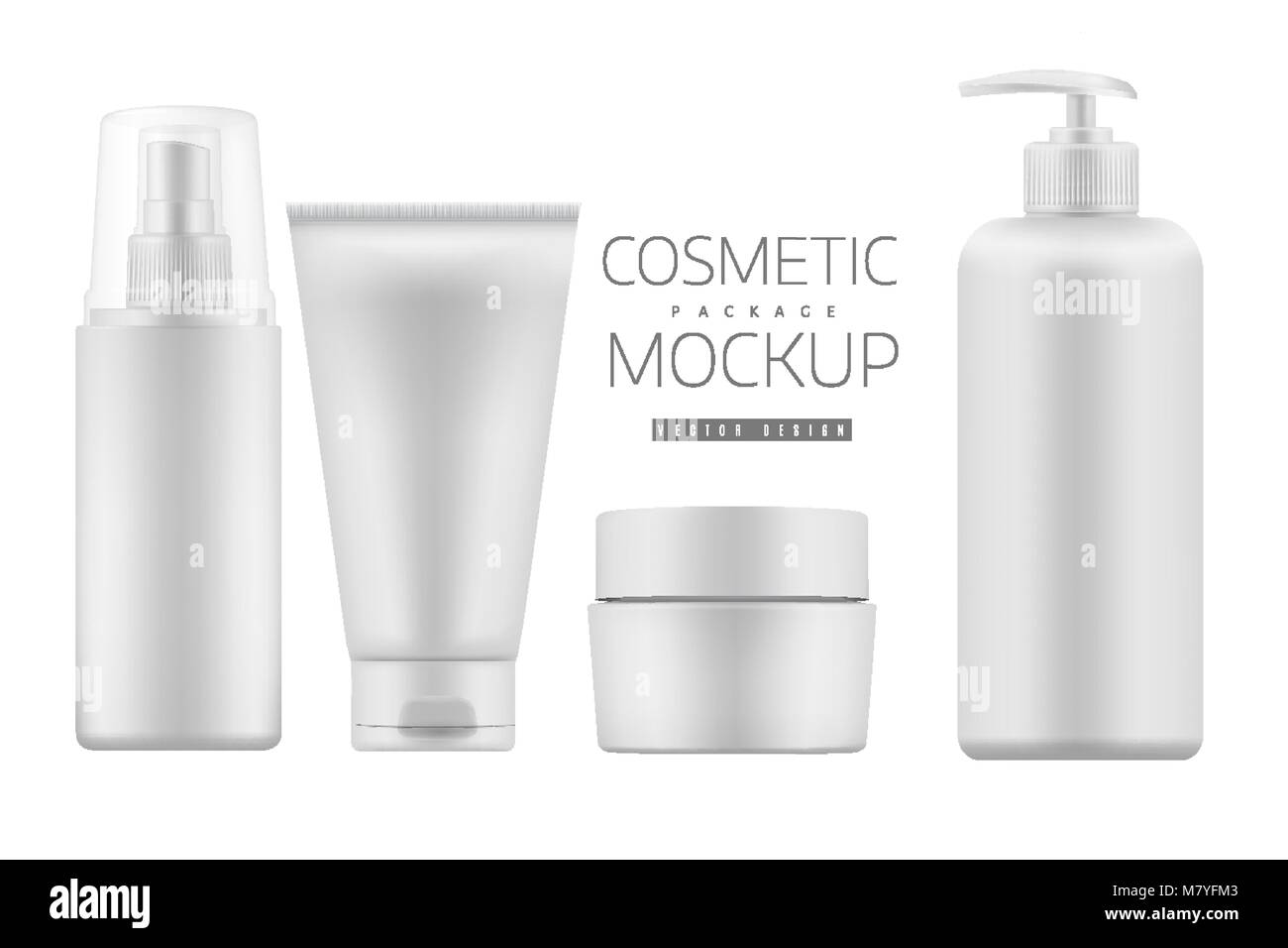 Cosmetic products package mockup Stock Vector Images - Alamy