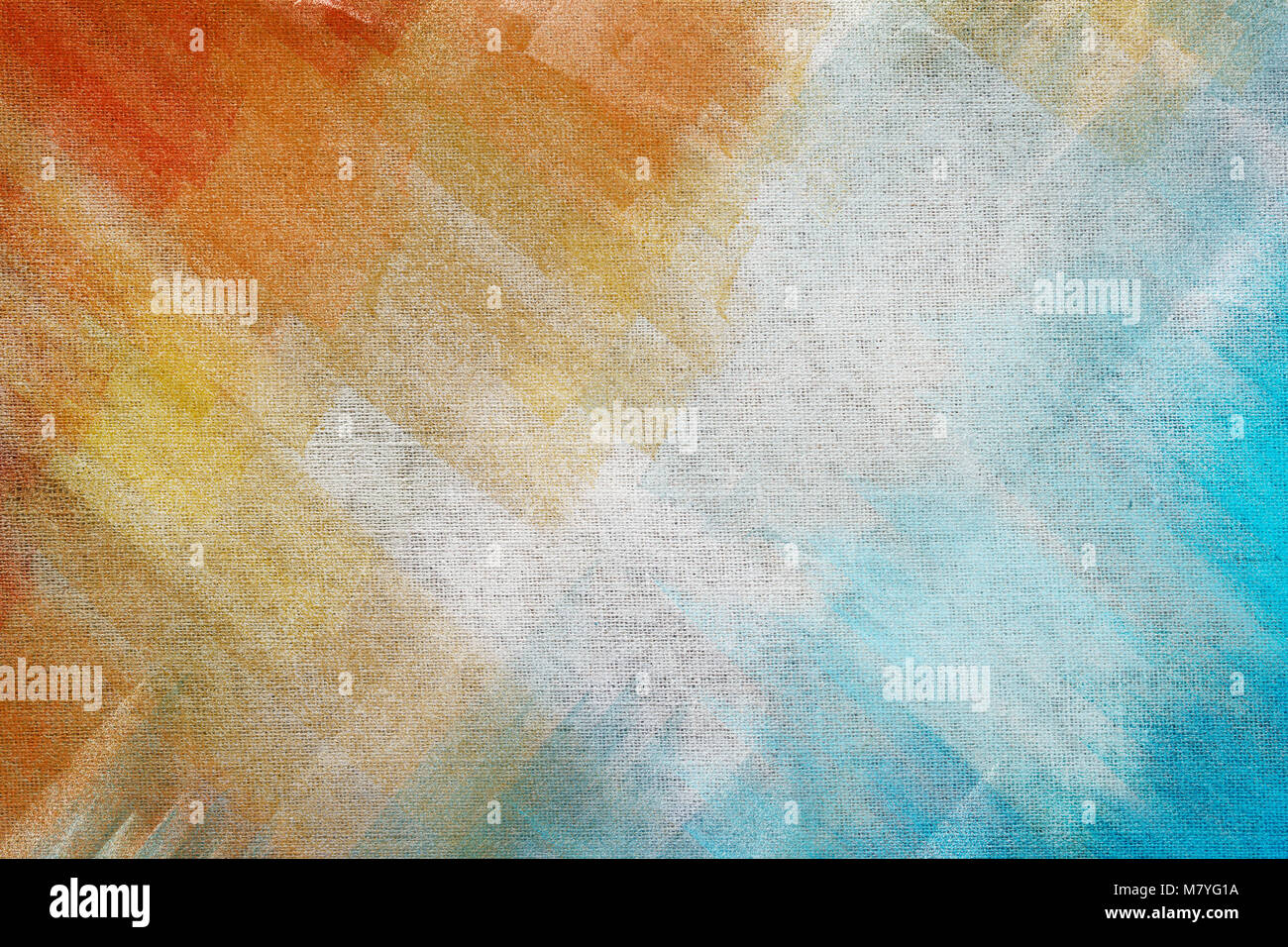 Orange and blue painted textured background Stock Photo - Alamy