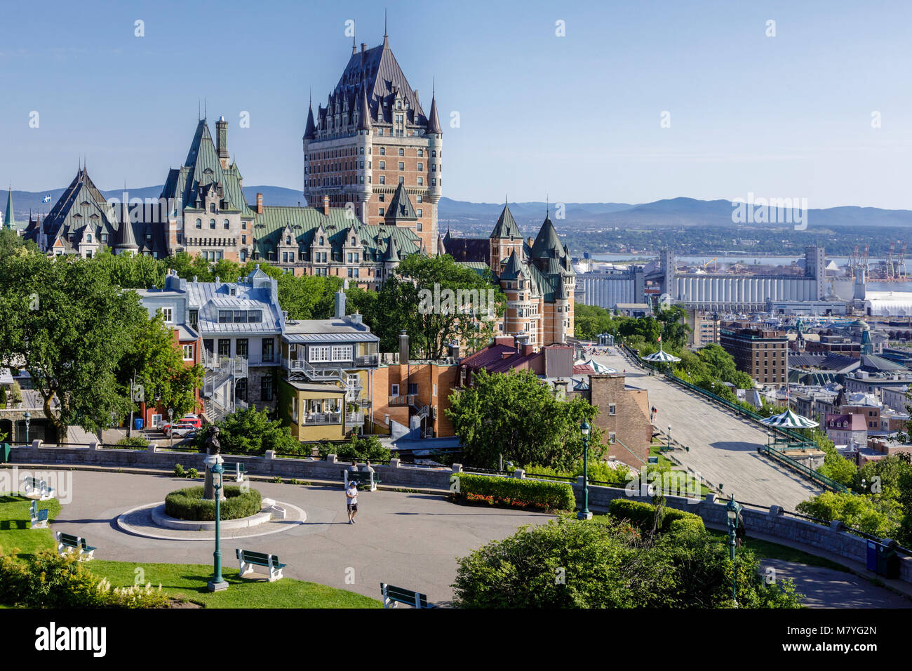 A view of Château Frontenac in downtown Quebec City Stock Photo - Alamy
