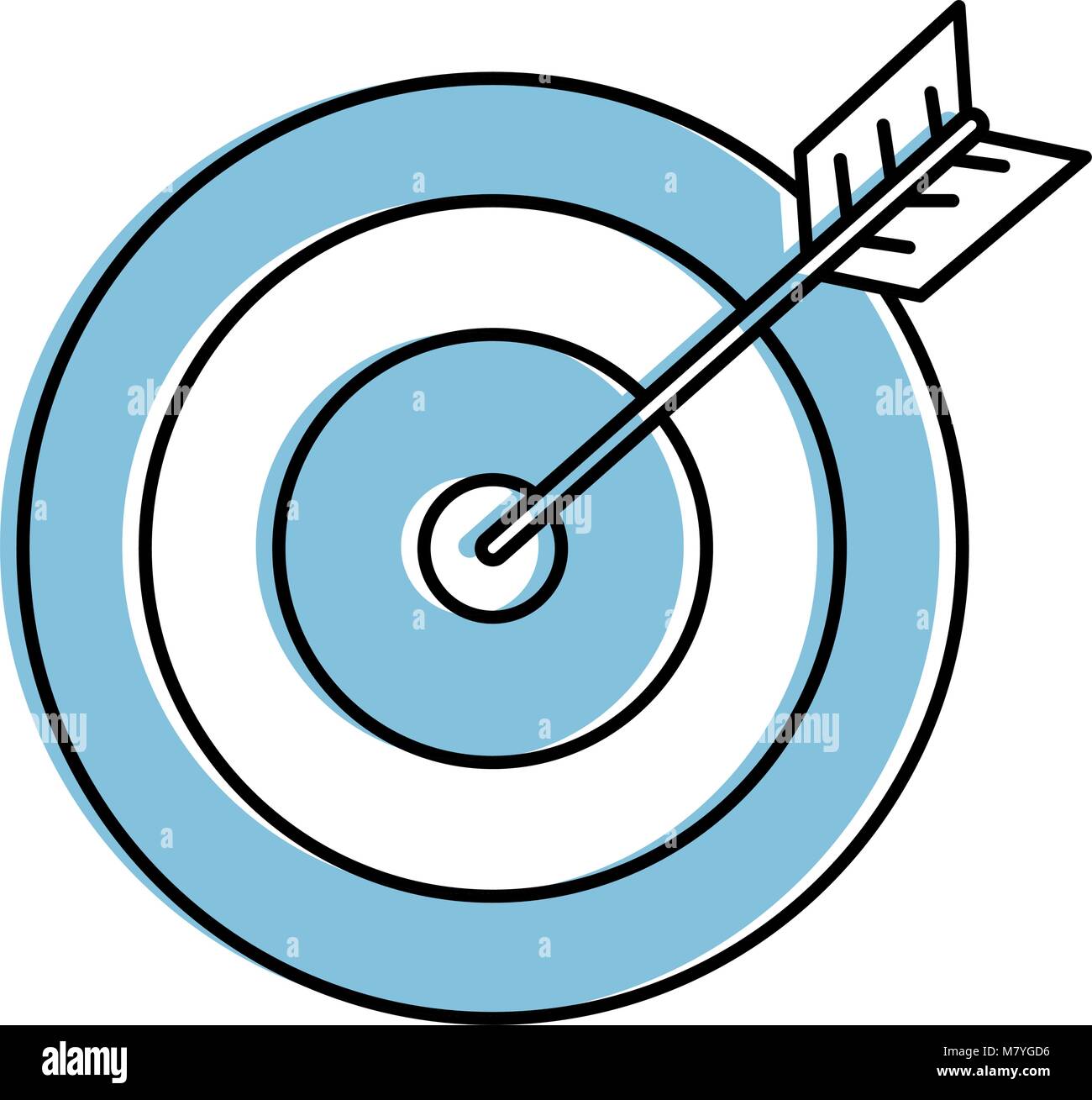 target with arrow icon vector illustration design Stock Vector Image ...