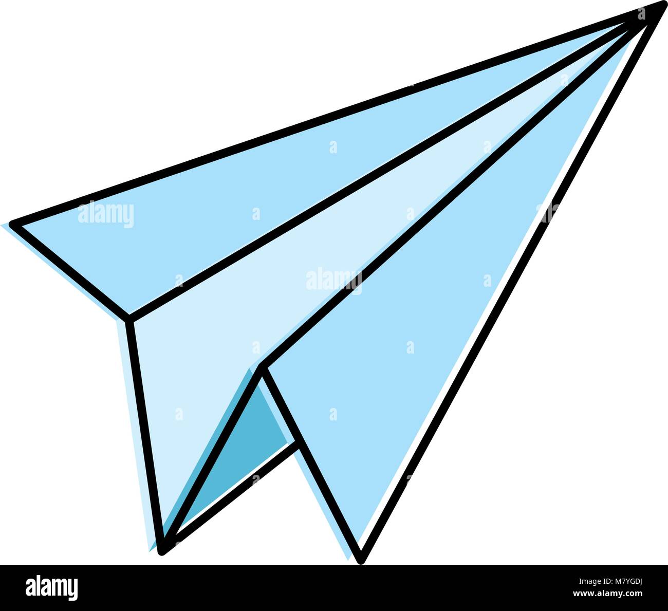 paper airplane isolated icon vector illustration design Stock Vector ...