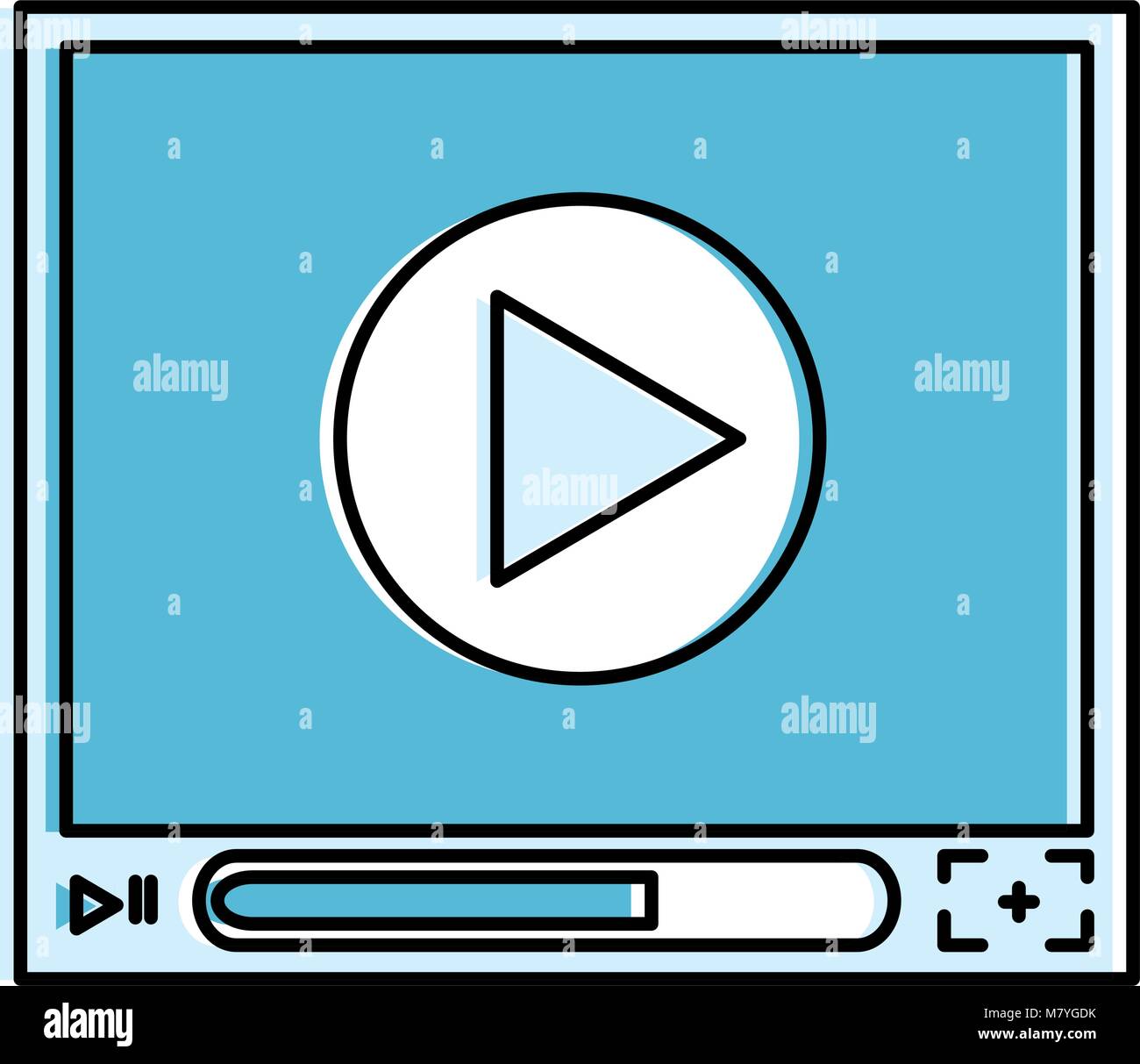 media player isolated icon vector illustration design Stock Vector ...