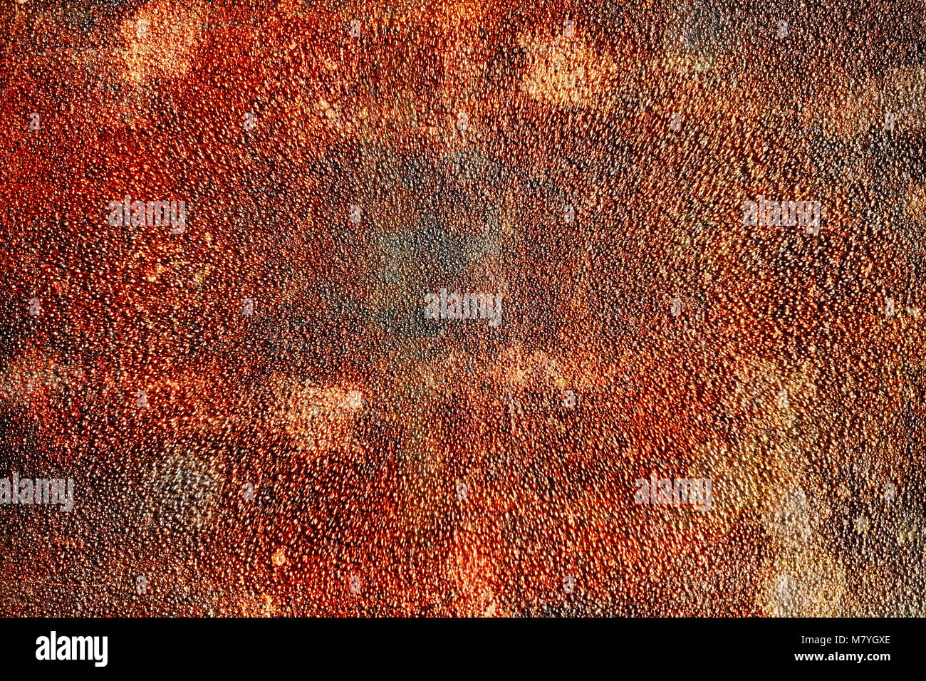 Rusty steel sheet with heavy stain oxidation on texture surface Stock ...