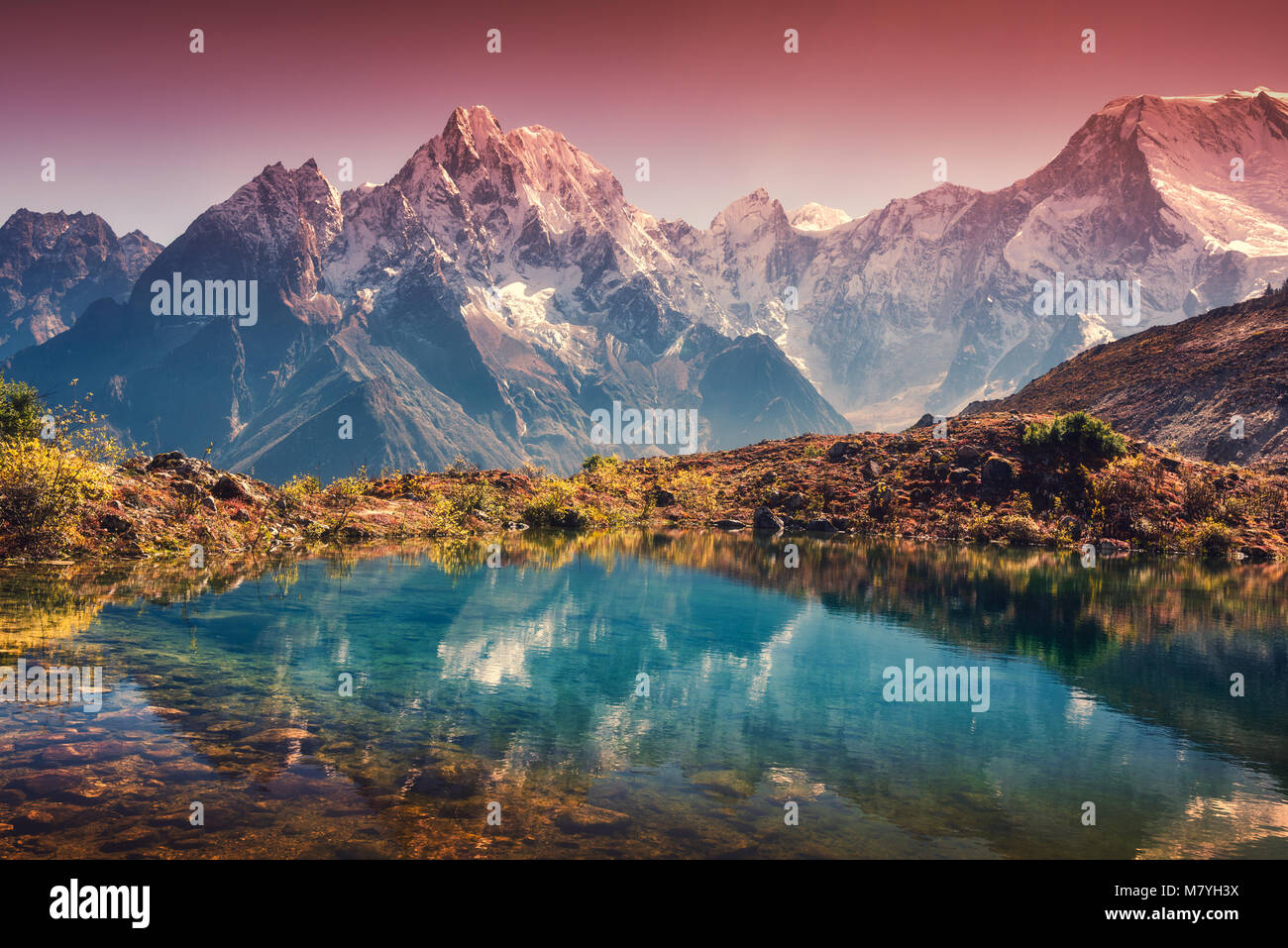 Nepal beautiful mountains hi-res stock photography and images - Alamy