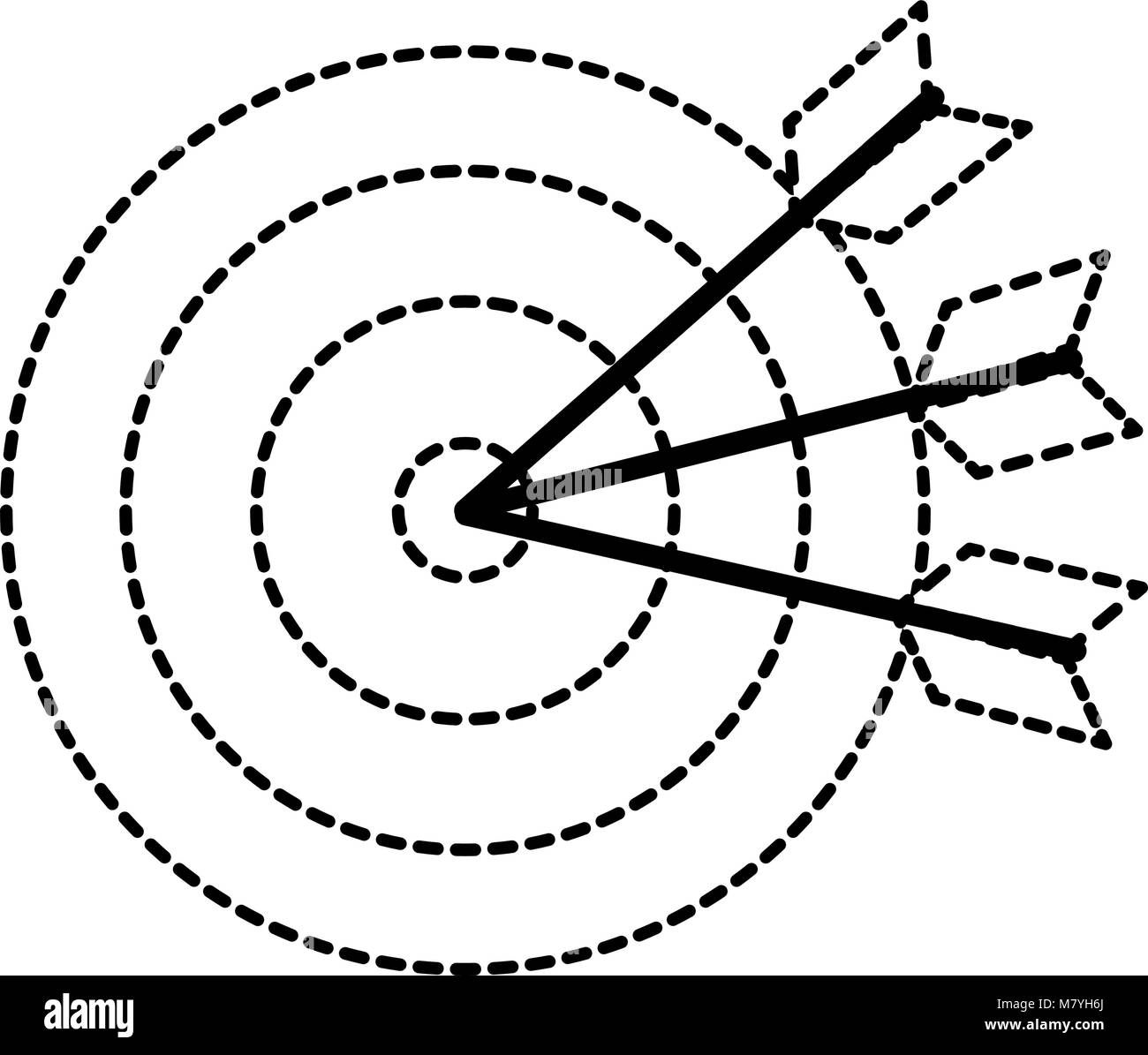 target with arrow icon vector illustration design Stock Vector Image ...