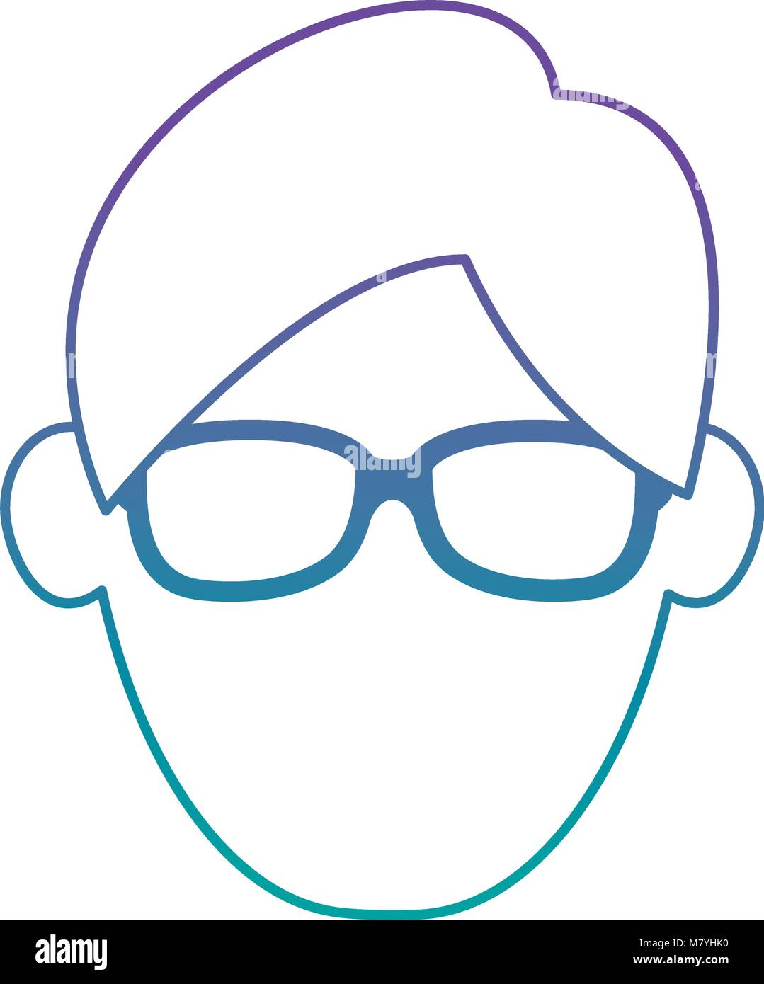 young man head avatar character Stock Vector Image & Art - Alamy
