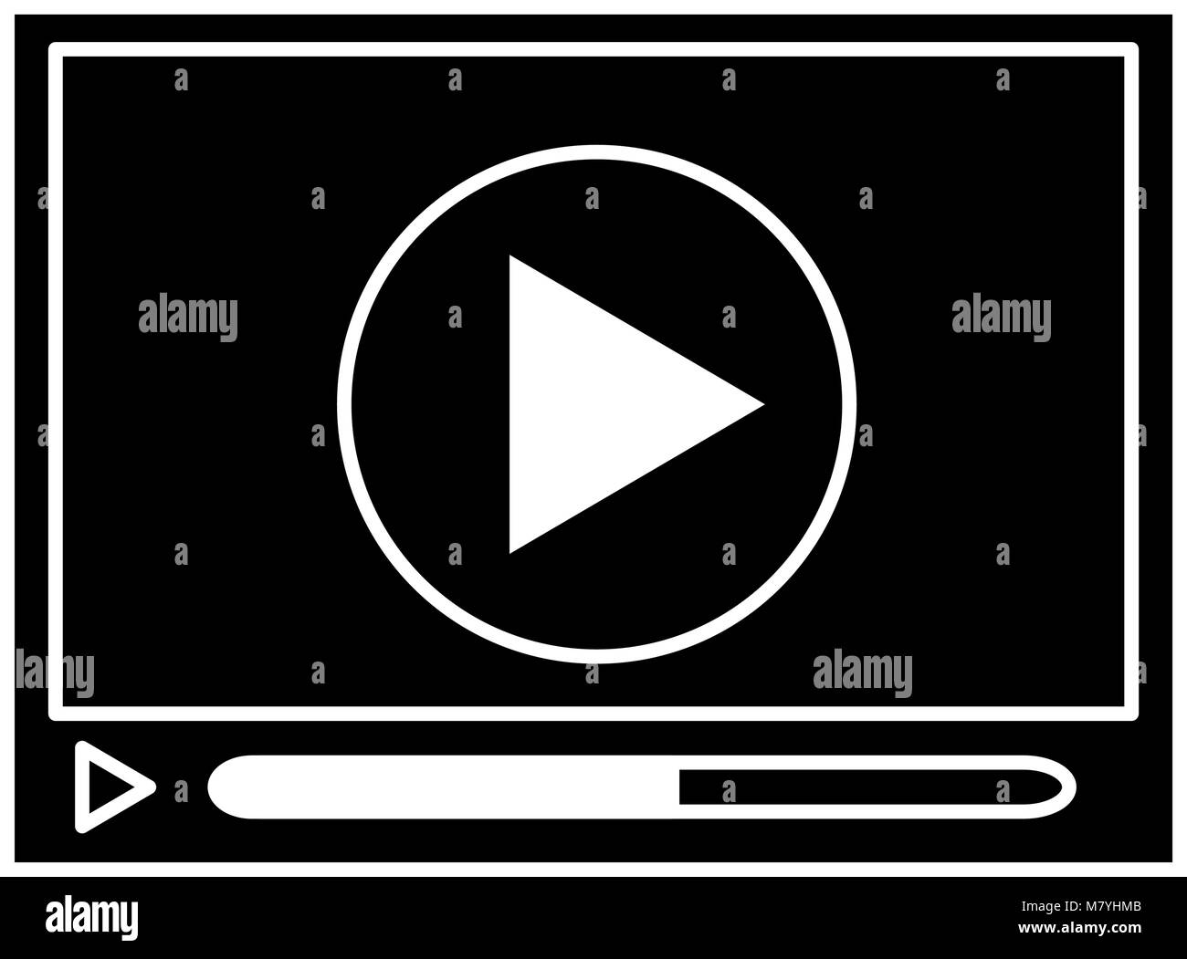 media player isolated icon Stock Vector Image & Art - Alamy