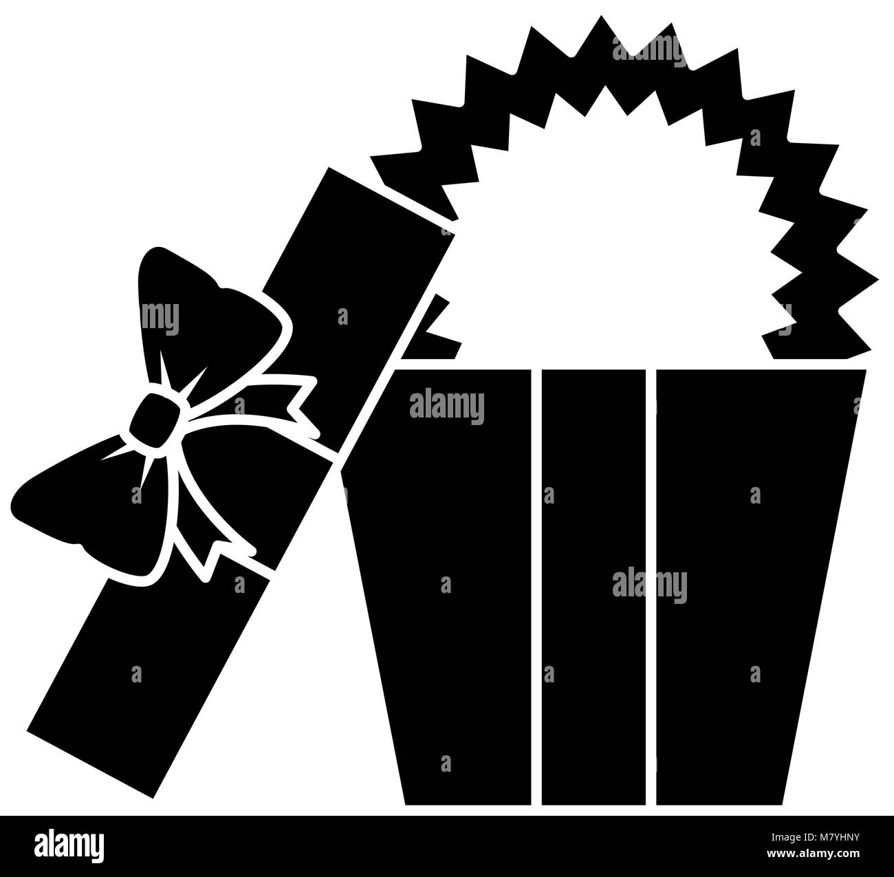 Gift box paper tag Black and White Stock Photos & Images - Alamy