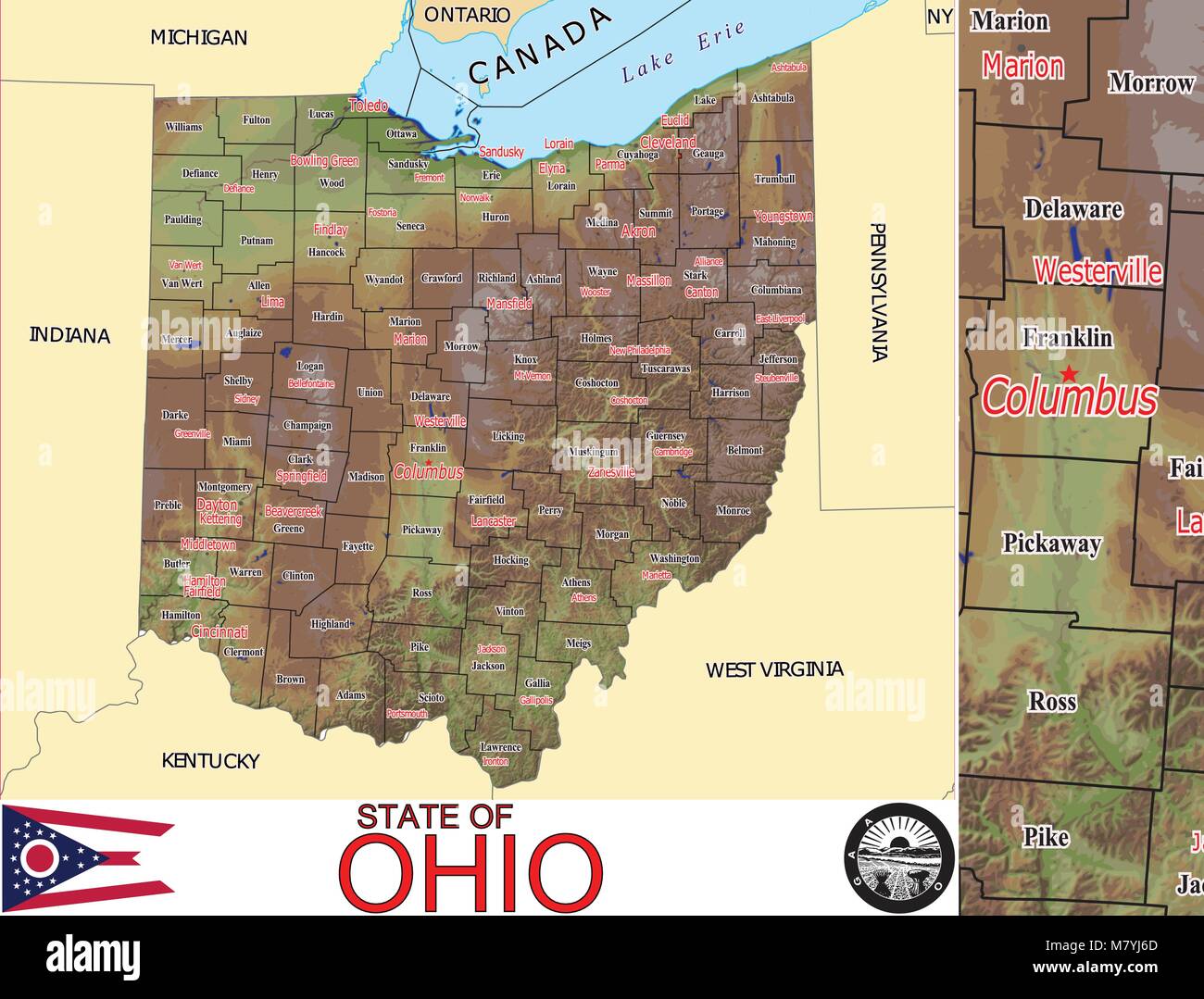 Counties the Stock Vector Images - Alamy