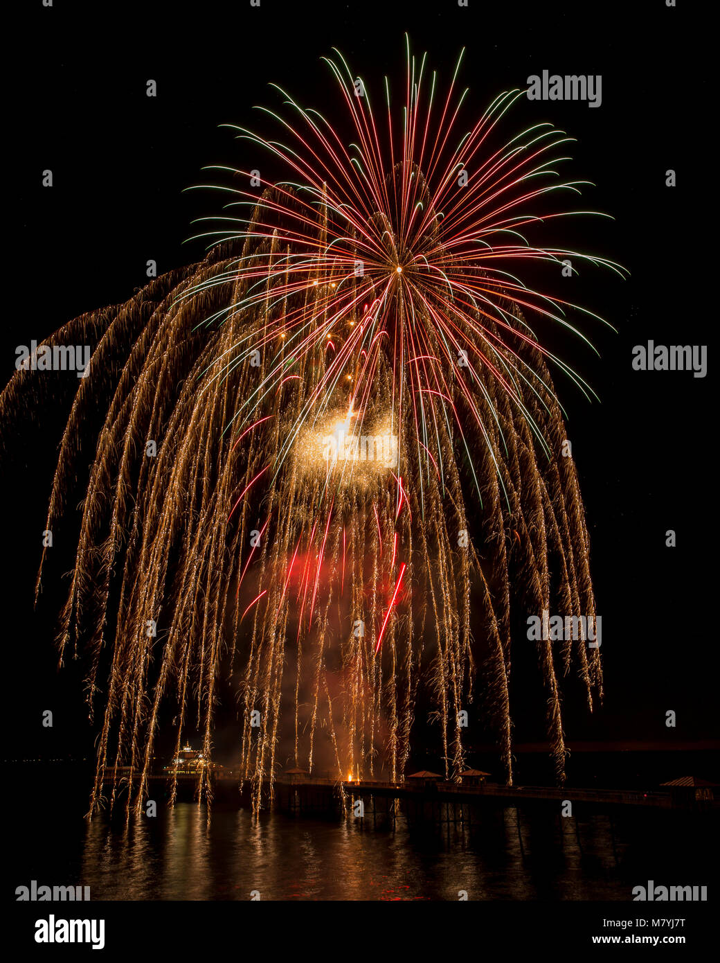 Llandudno pier fire hi-res stock photography and images - Alamy