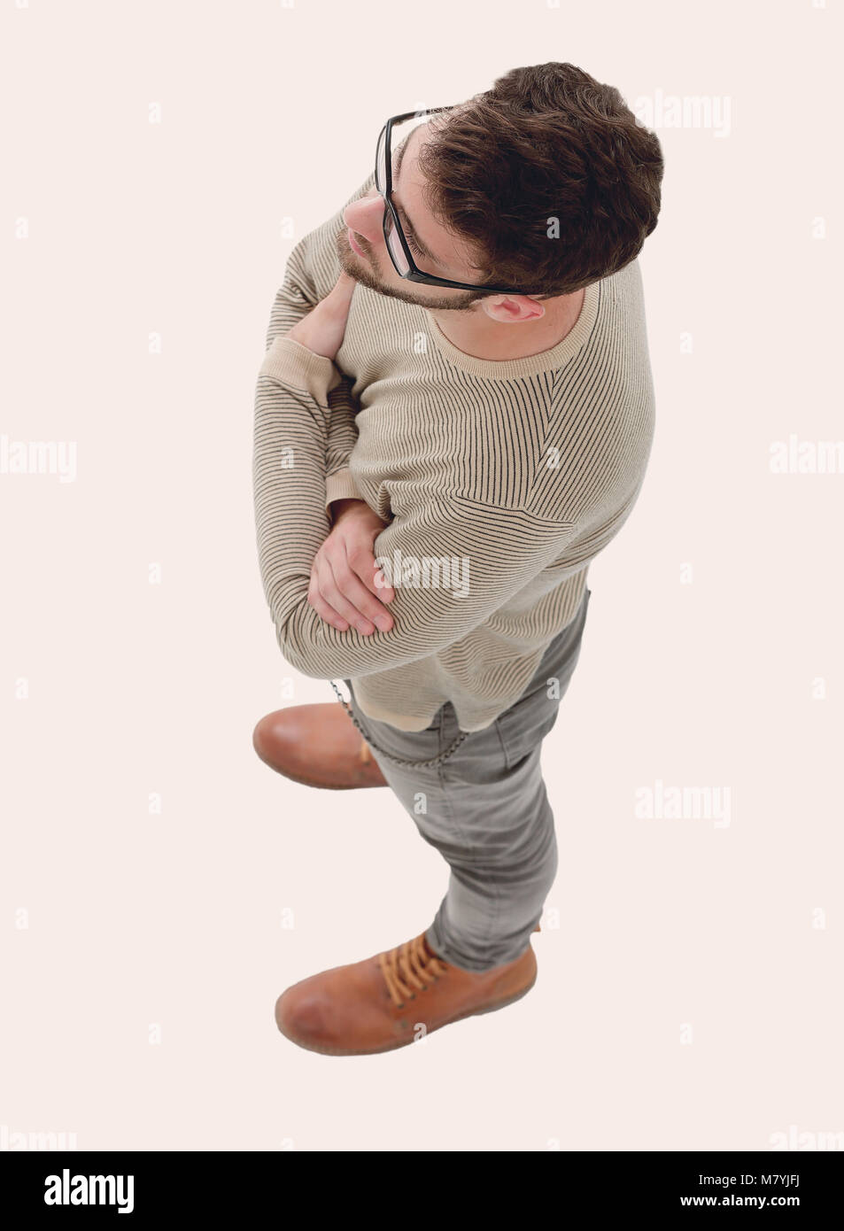 Above view thoughtful business people hi-res stock photography and ...