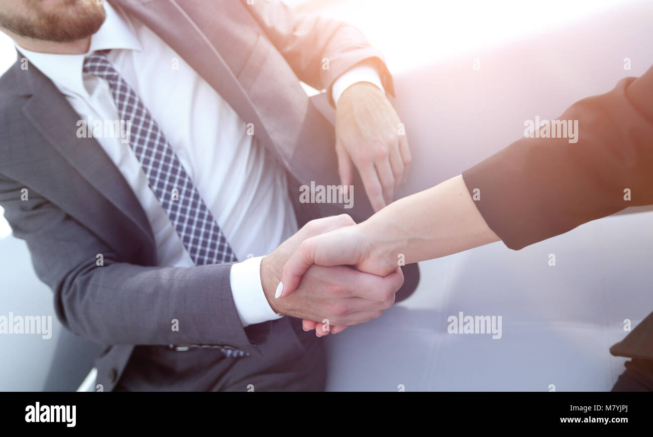 Business handshake ,congratulations or Partnership concept Stock Photo ...