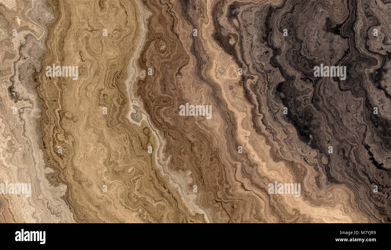 Texture of roots of tree with wavy lines and age rings. Colored ...