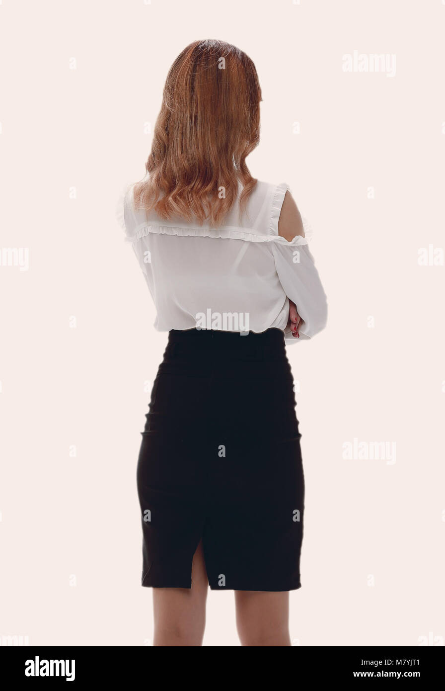 back view of beautiful business woman Stock Photo - Alamy